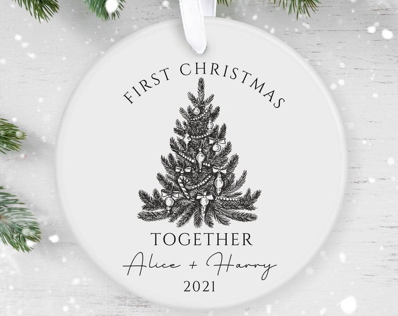 First Christmas Together Ornament, Personalized Holiday Gift for ...