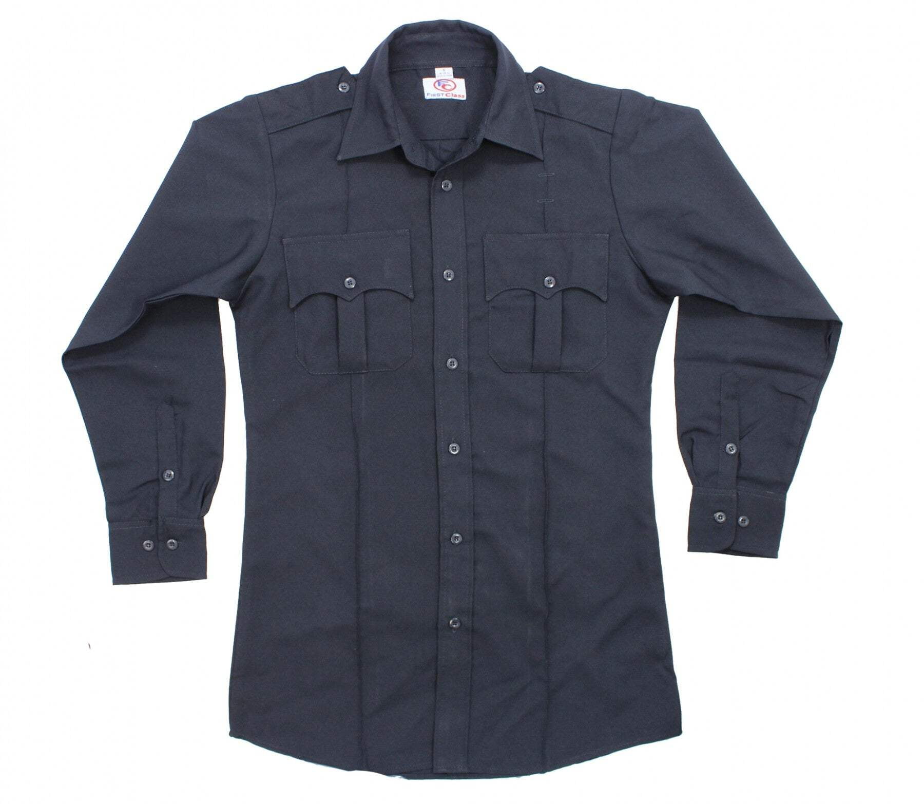 First Class 100% Polyester Long Sleeve Zippered Uniform Shirt - Walmart.com