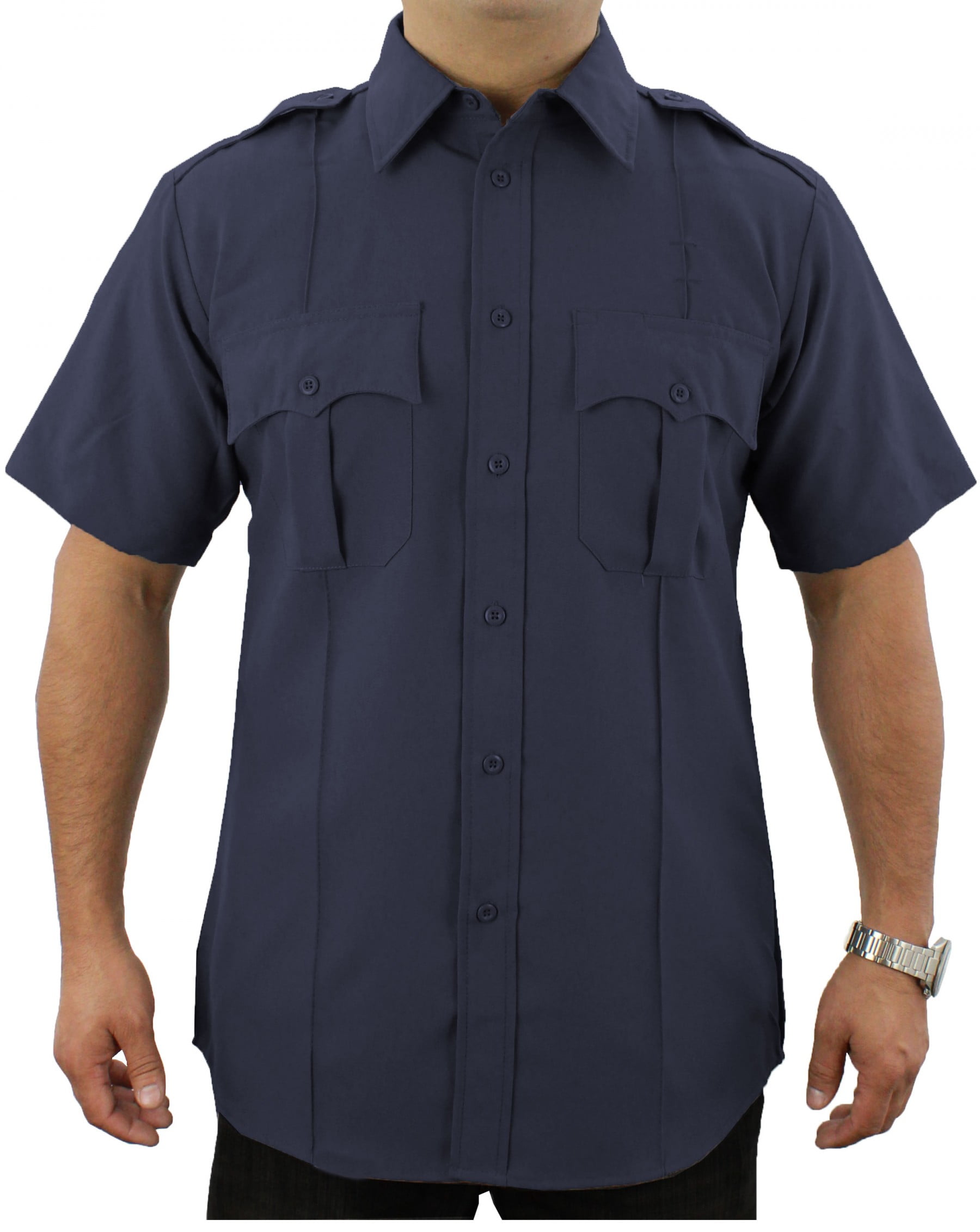 First Class 100% Polyester Short Sleeve Uniform Shirt - Walmart.com