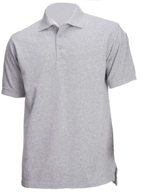 Iceglad Men's Knit Polo Shirts Cotton Short Sleeve Casual Collared ...