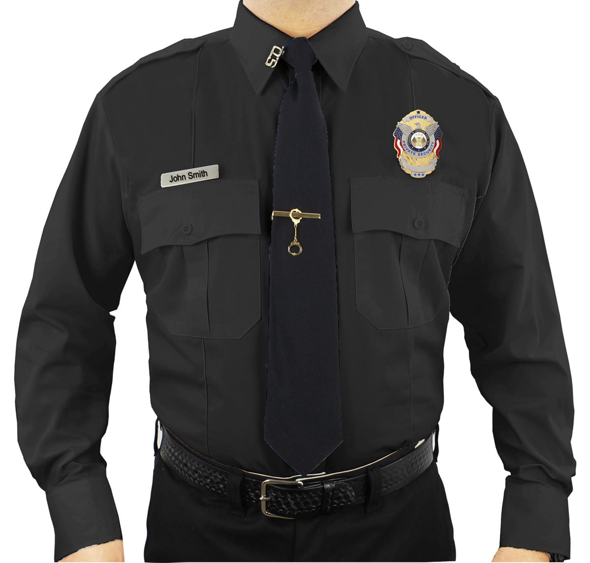 First Class Polycotton Long Sleeve Uniform Shirt - Black - 4XL ...