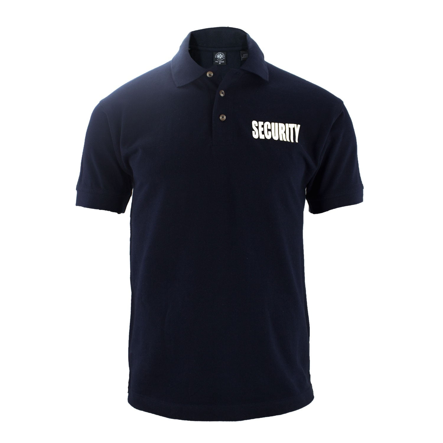 First Class Polycotton Utility Security Polo Shirts - Navy Blue with ...