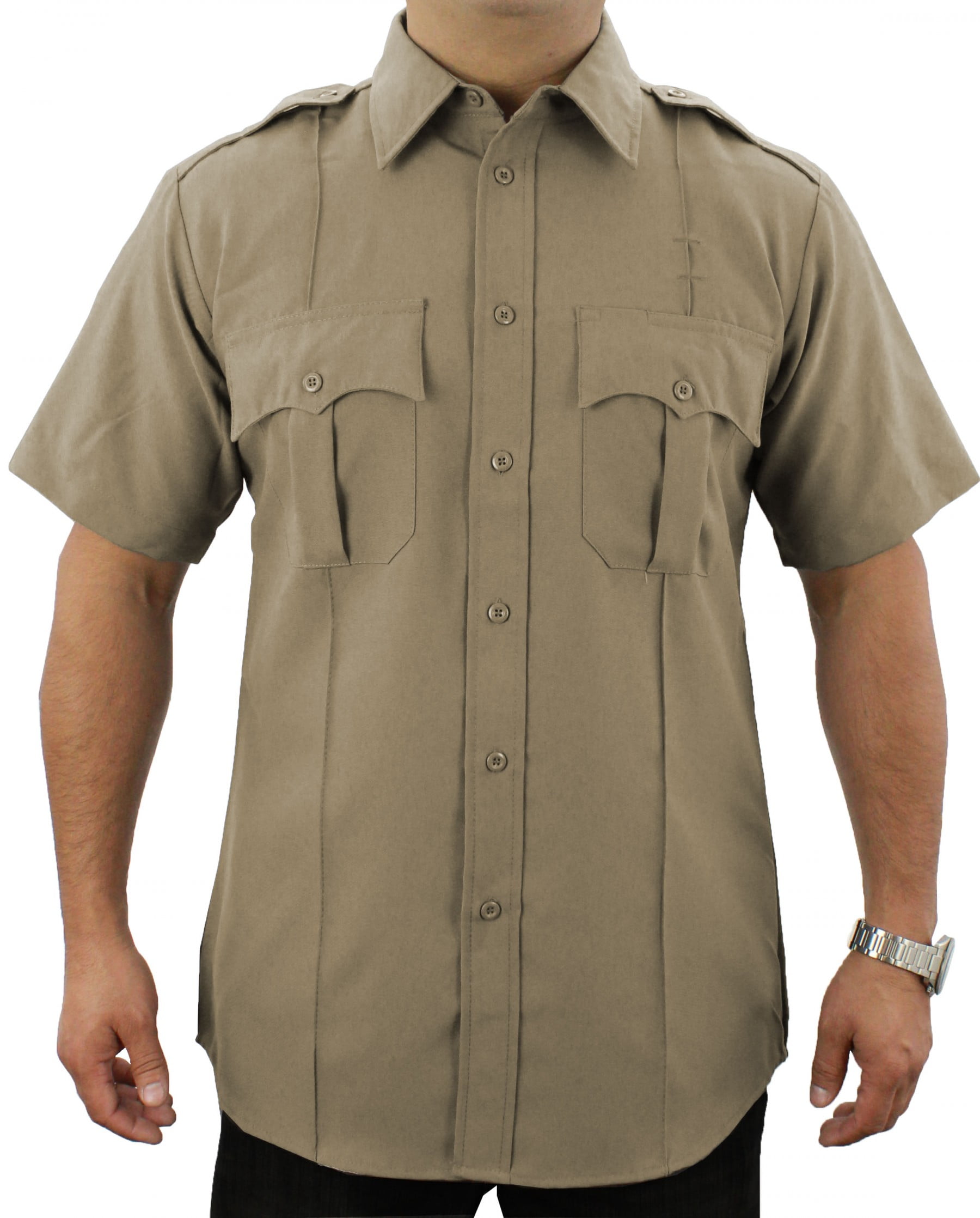 First Class Short Sleeve Polyester Wrinkle Resistant Button Up Shirts ...