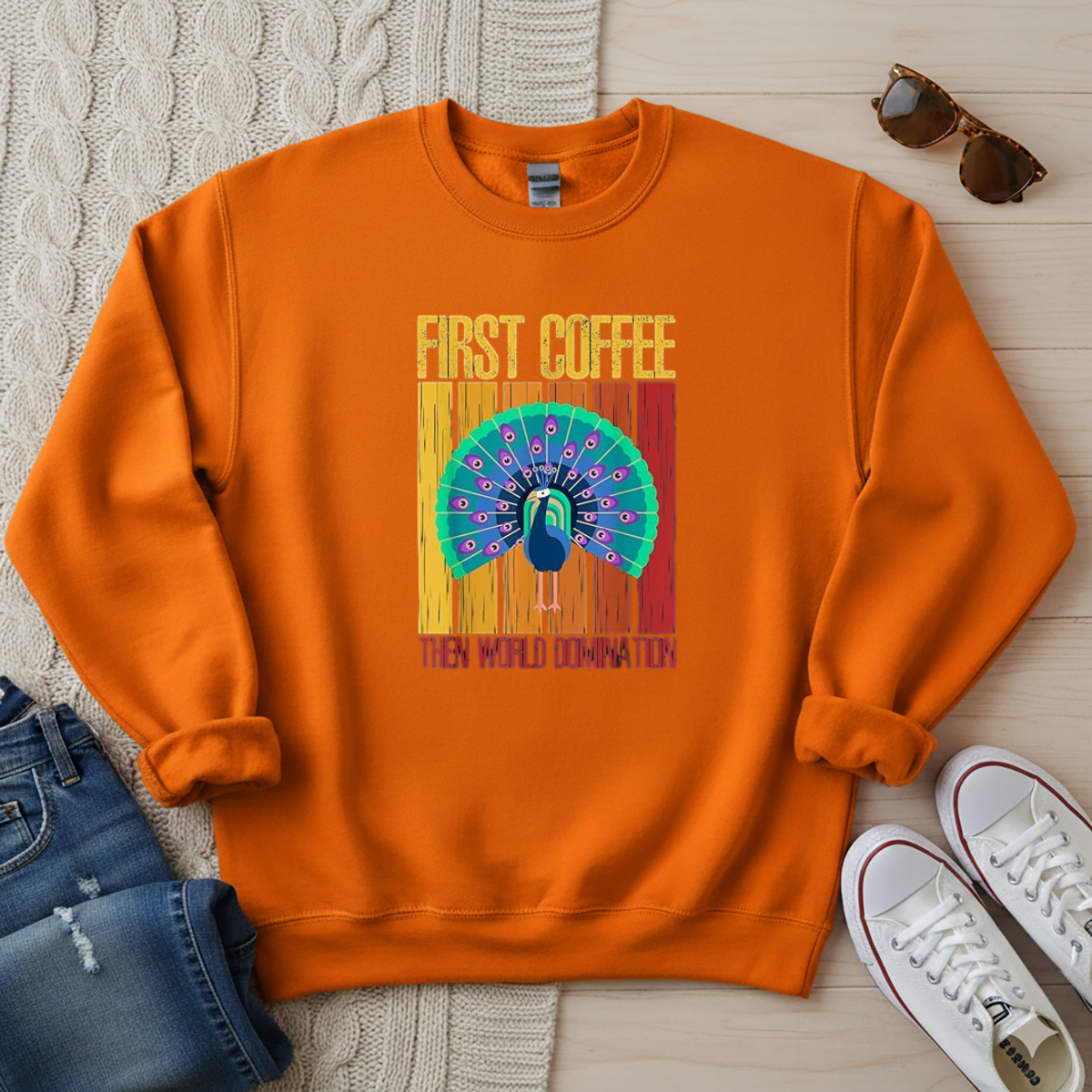 First Coffee Then World Domination Funny Caffeine Lover Graphic Gift ...
