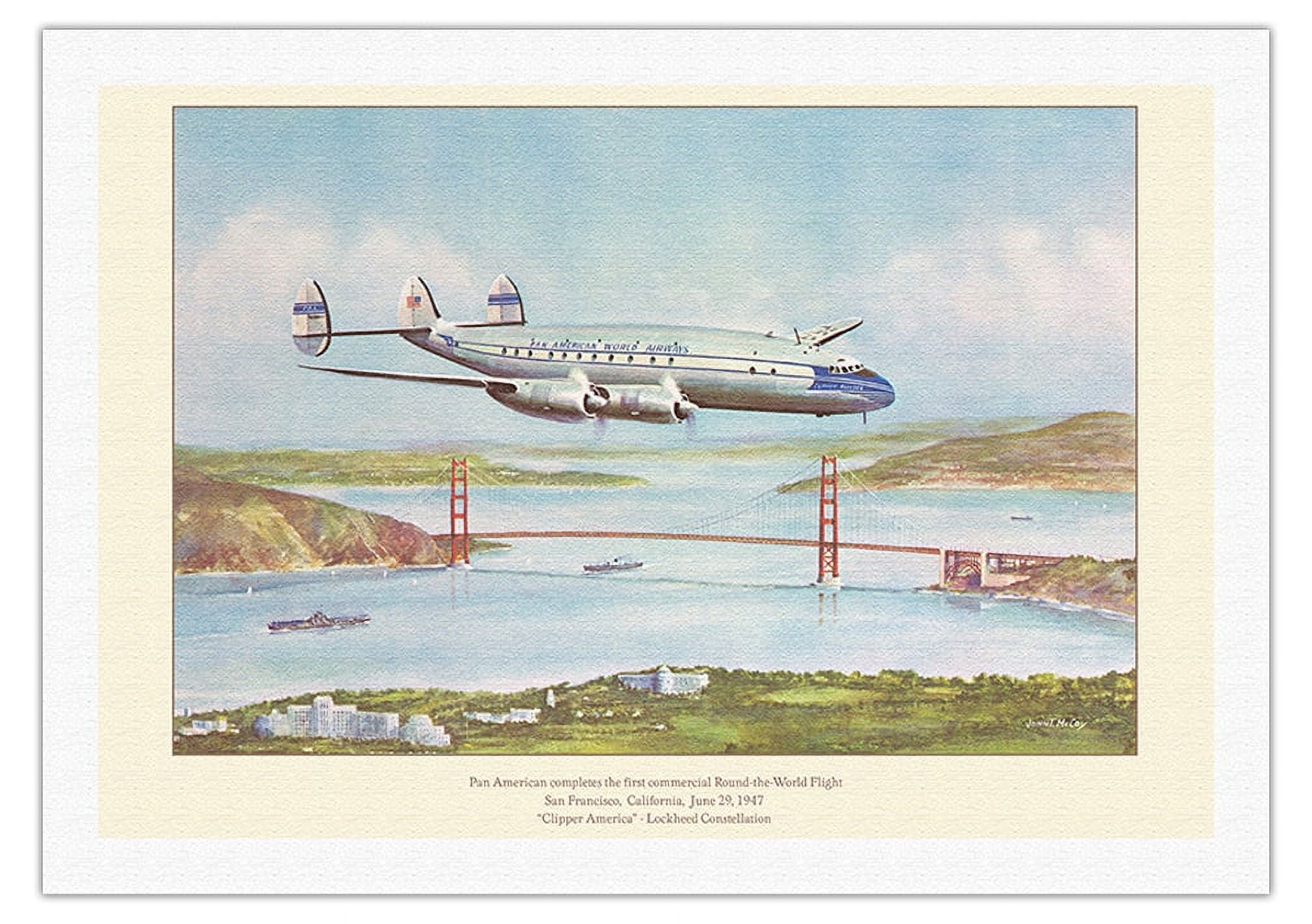 First Commercial Round-the-World Flight - Lockheed Constellation ...