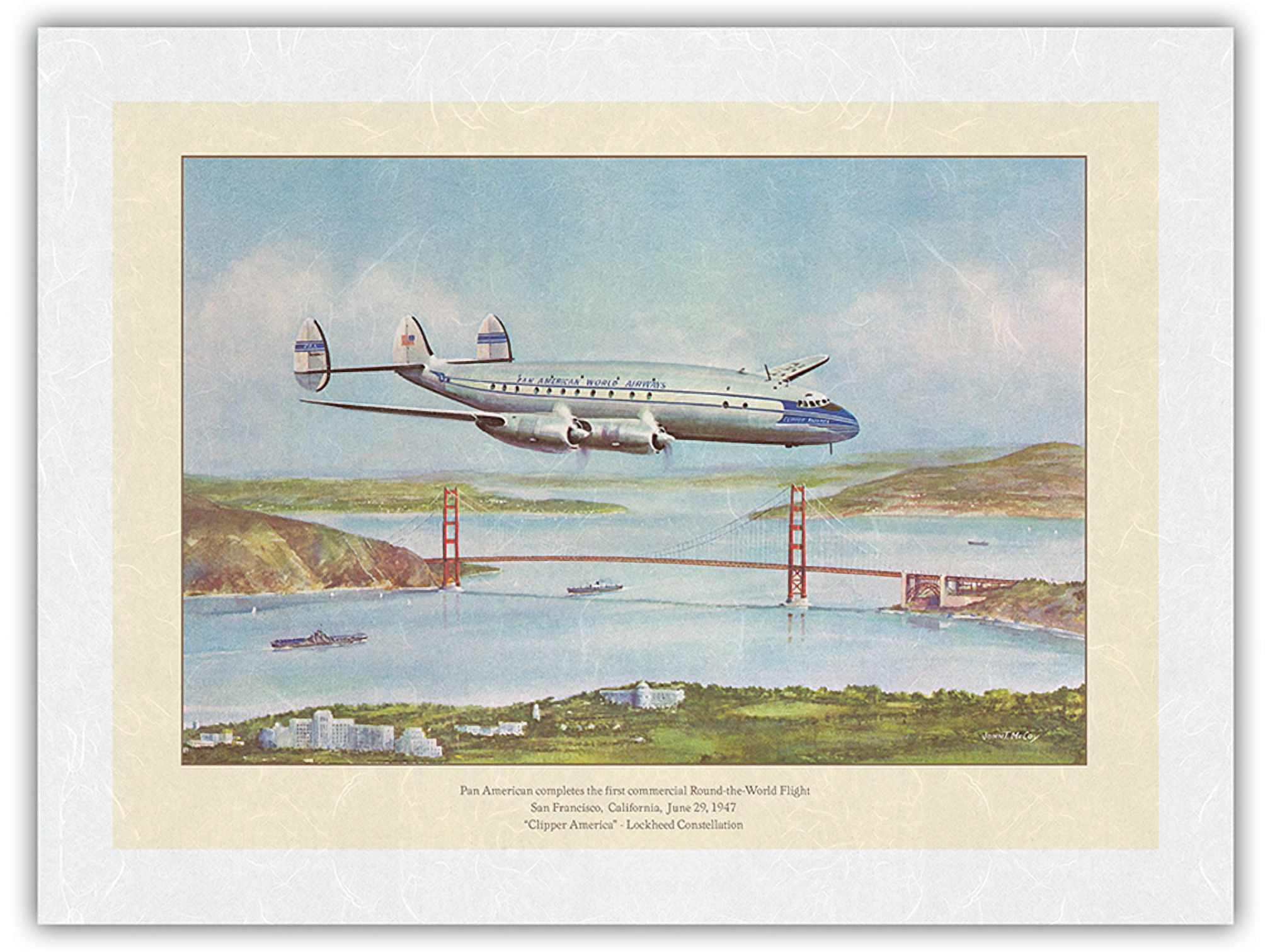 First Commercial Round-the-World Flight-Pan American World Airways ...
