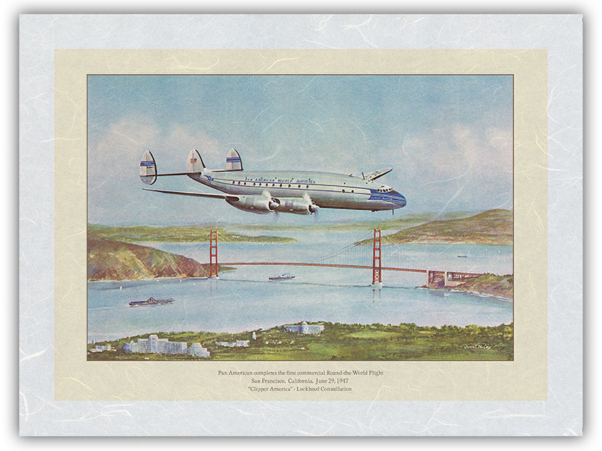 First Commercial Round-the-World Flight-Pan American World Airways ...