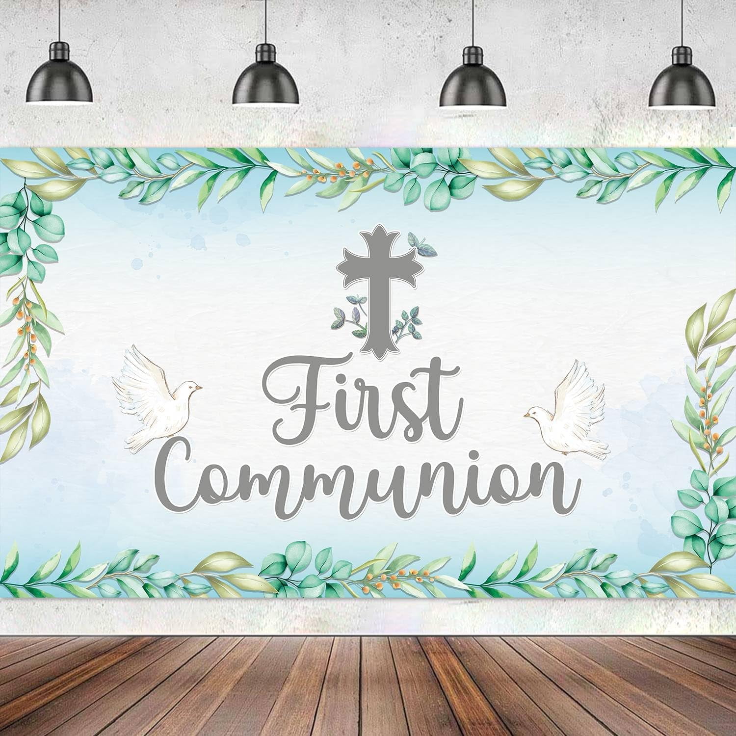 First Communion Decorations Backdrop, First Holy Communion Decorations ...