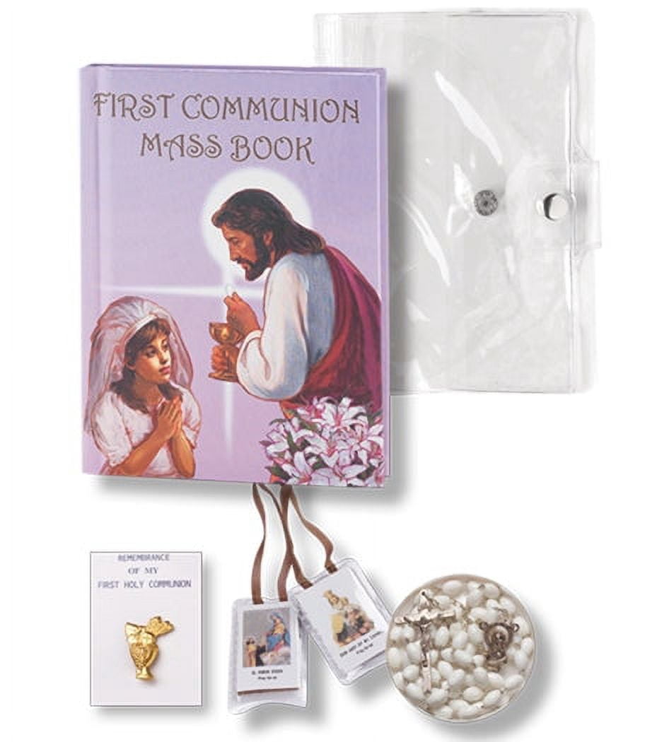 First Communion Gift Set for Girls, 5 Piece - Walmart.com