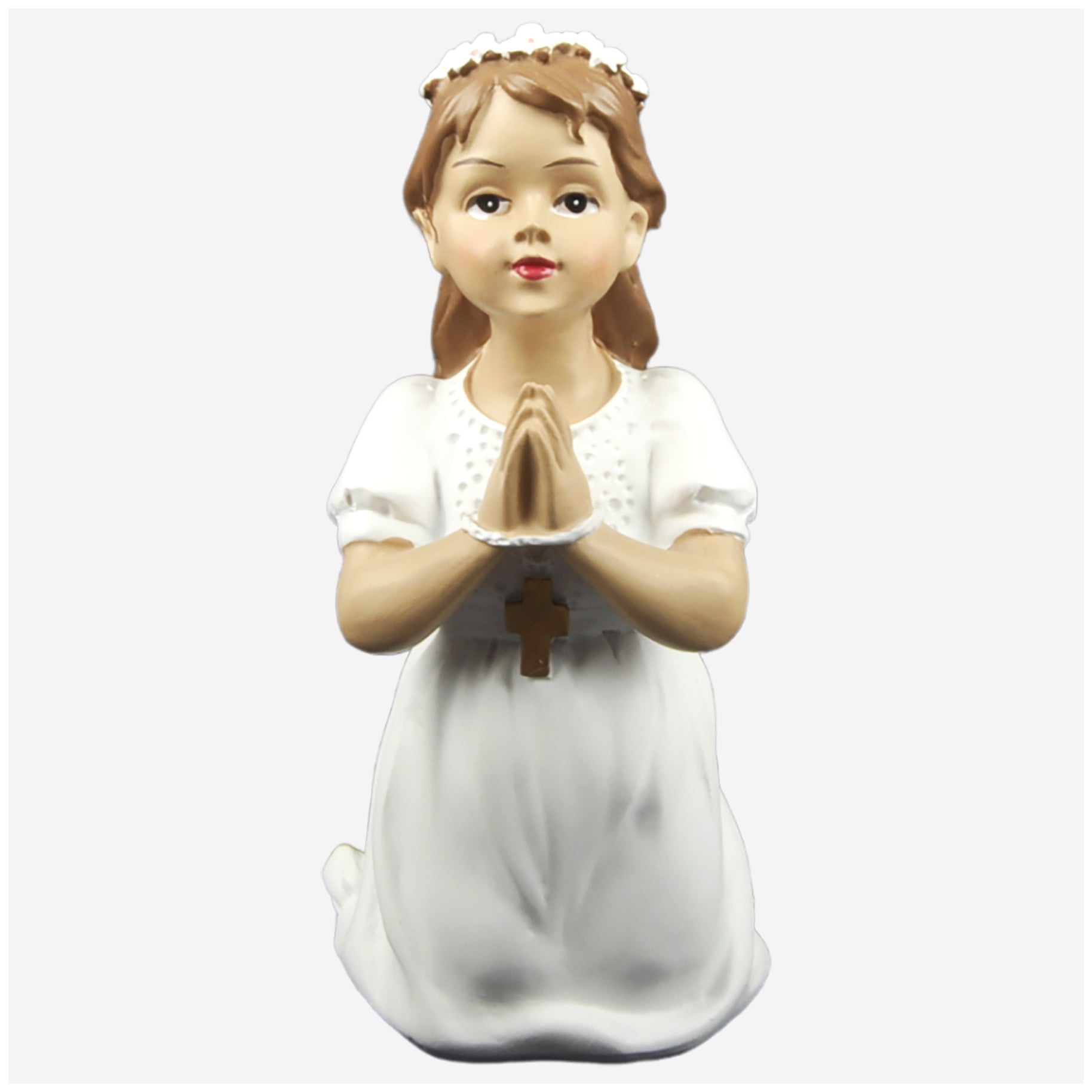 First Communion Gifts for Girls - 4" H Communion Girl Figure Resin ...
