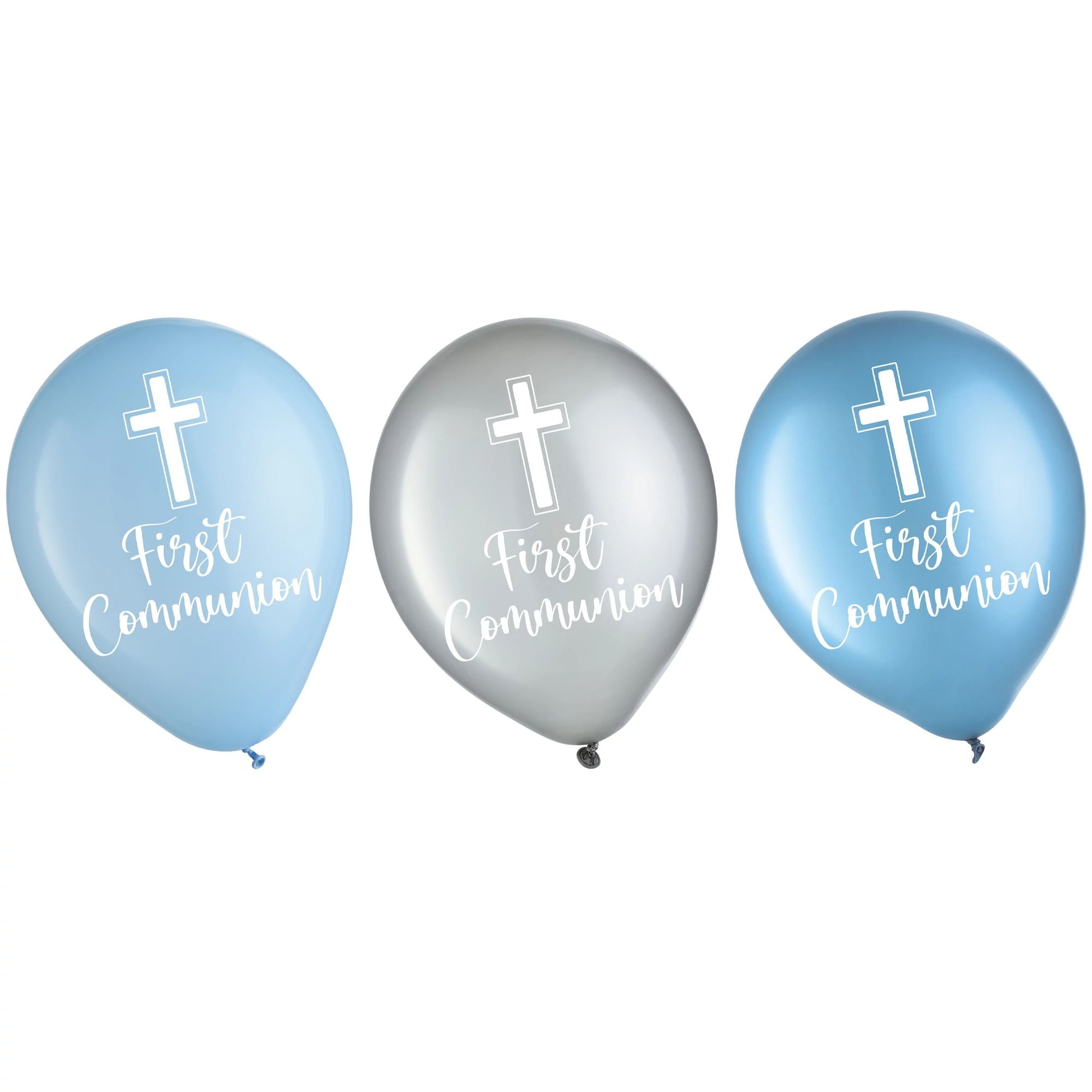 First Communion Religious Theme Party Decoration 15 ct. Latex Balloons ...