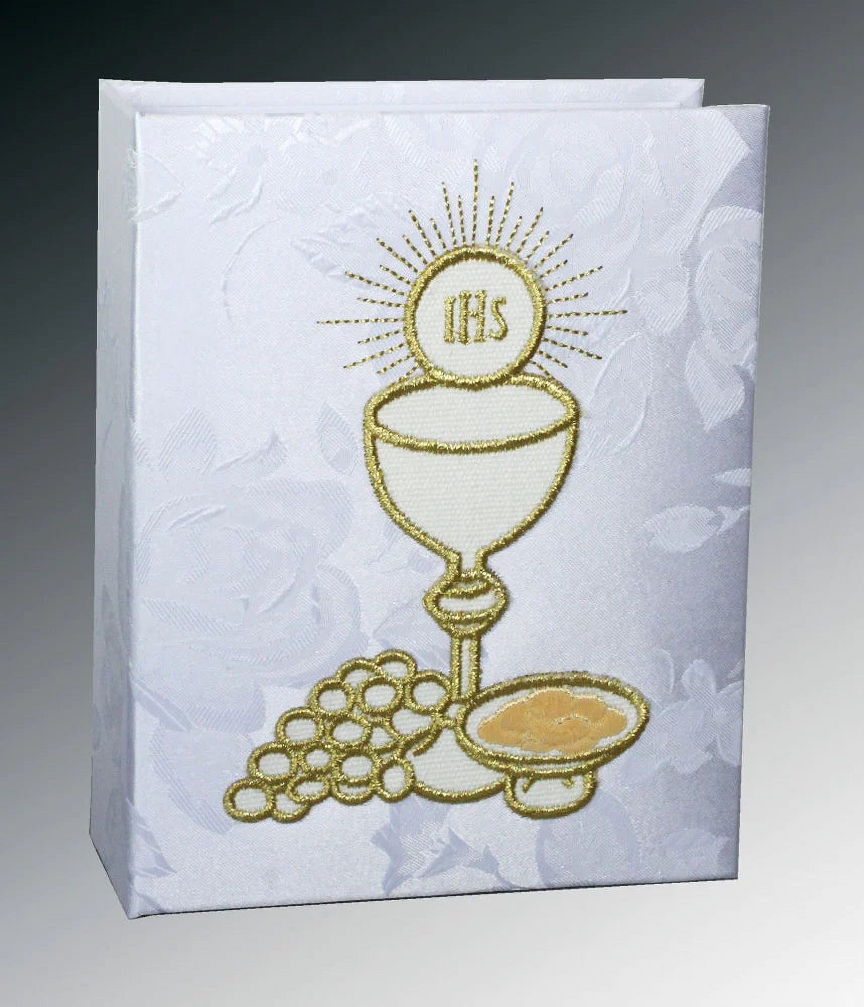 First Communion White Gold Embroidered 4x6 Photo Album - Walmart.com