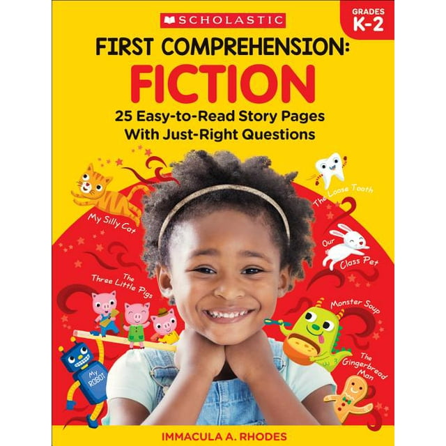 First Comprehension: Fiction: 25 Easy-To-Read Story Pages with Just ...