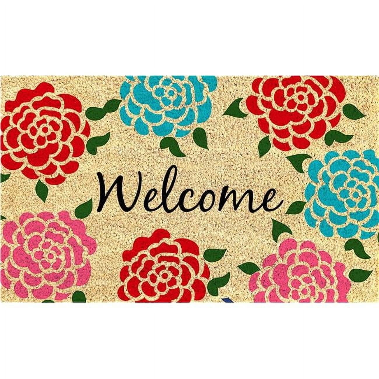 First Concept FC2061 18 x 30 in. PVC Back Coir Mat - Bleach Printed ...