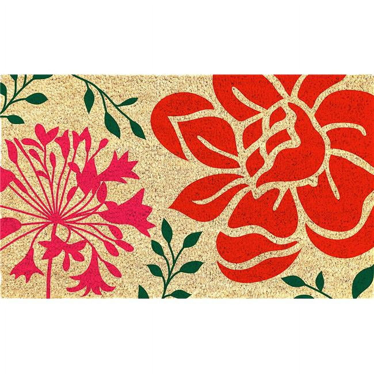 First Concept FC4008 Natural Printed PVC & Coir Backed Mat - Walmart.com