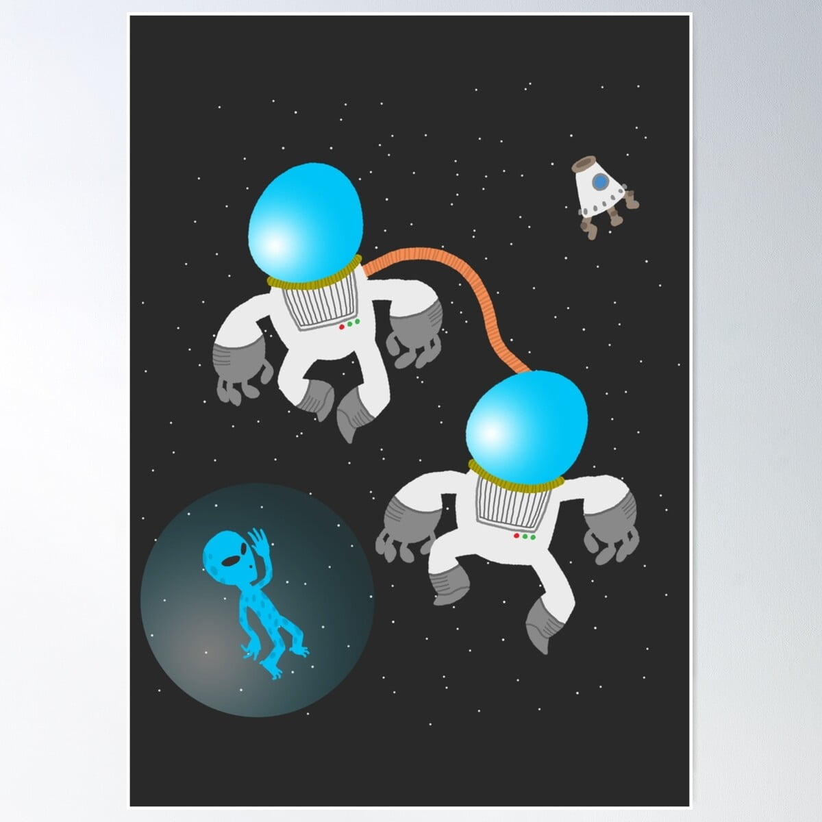 First Contact Poster Wall Art, Modern Wall Decor For Living Room ...