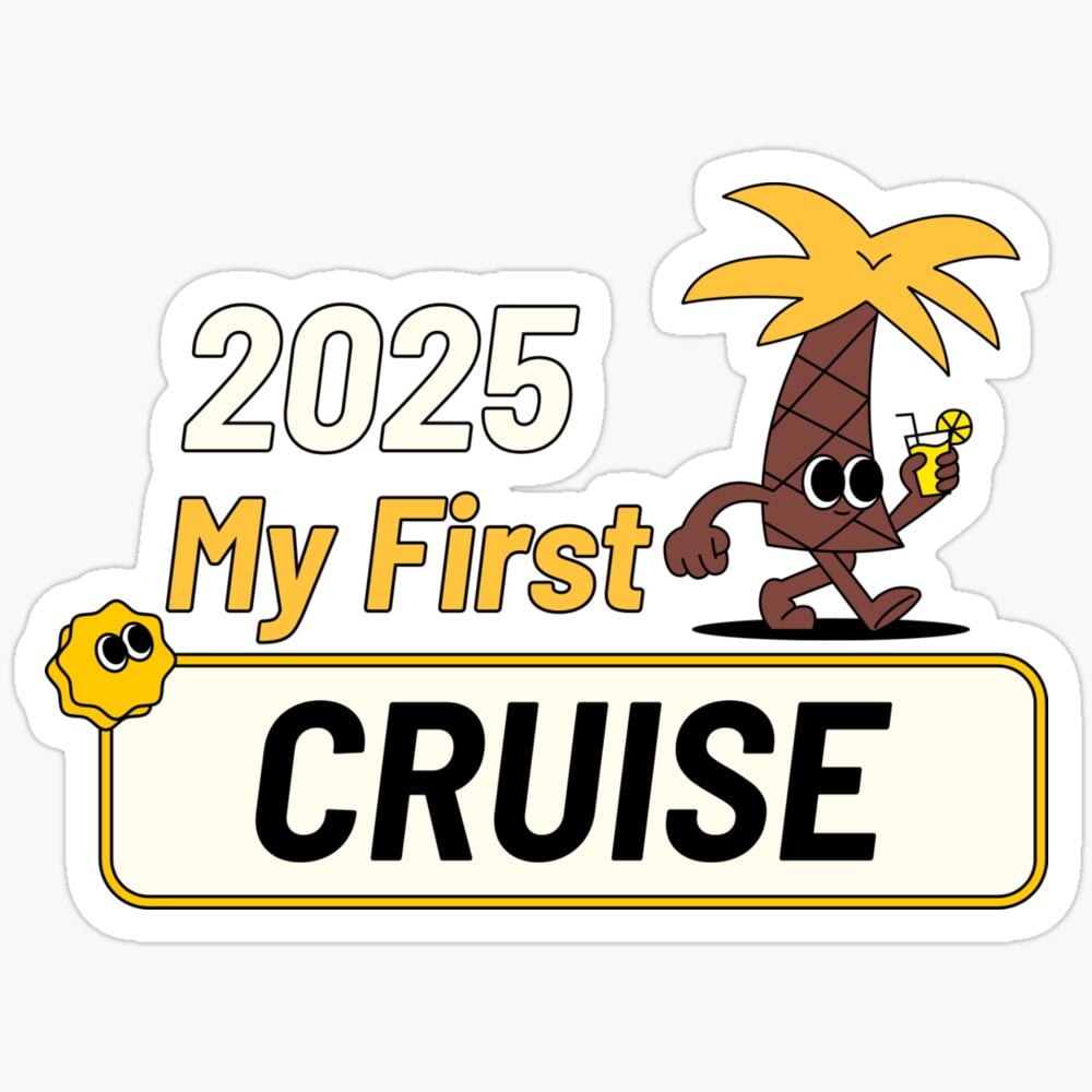First Cruise 2025 Sticker Phone Decal Water Bottle Stickers Car Decals ...