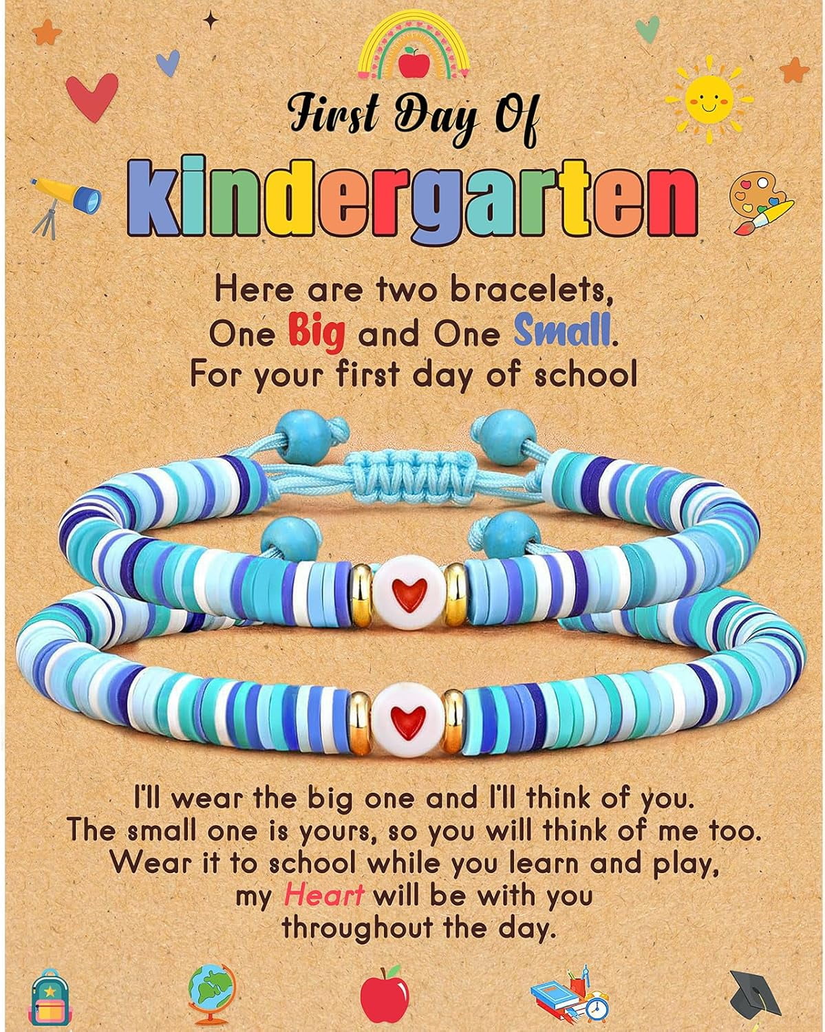 First Day Of Kindergarten Bracelet, Back To School Gifts Bracelet For ...