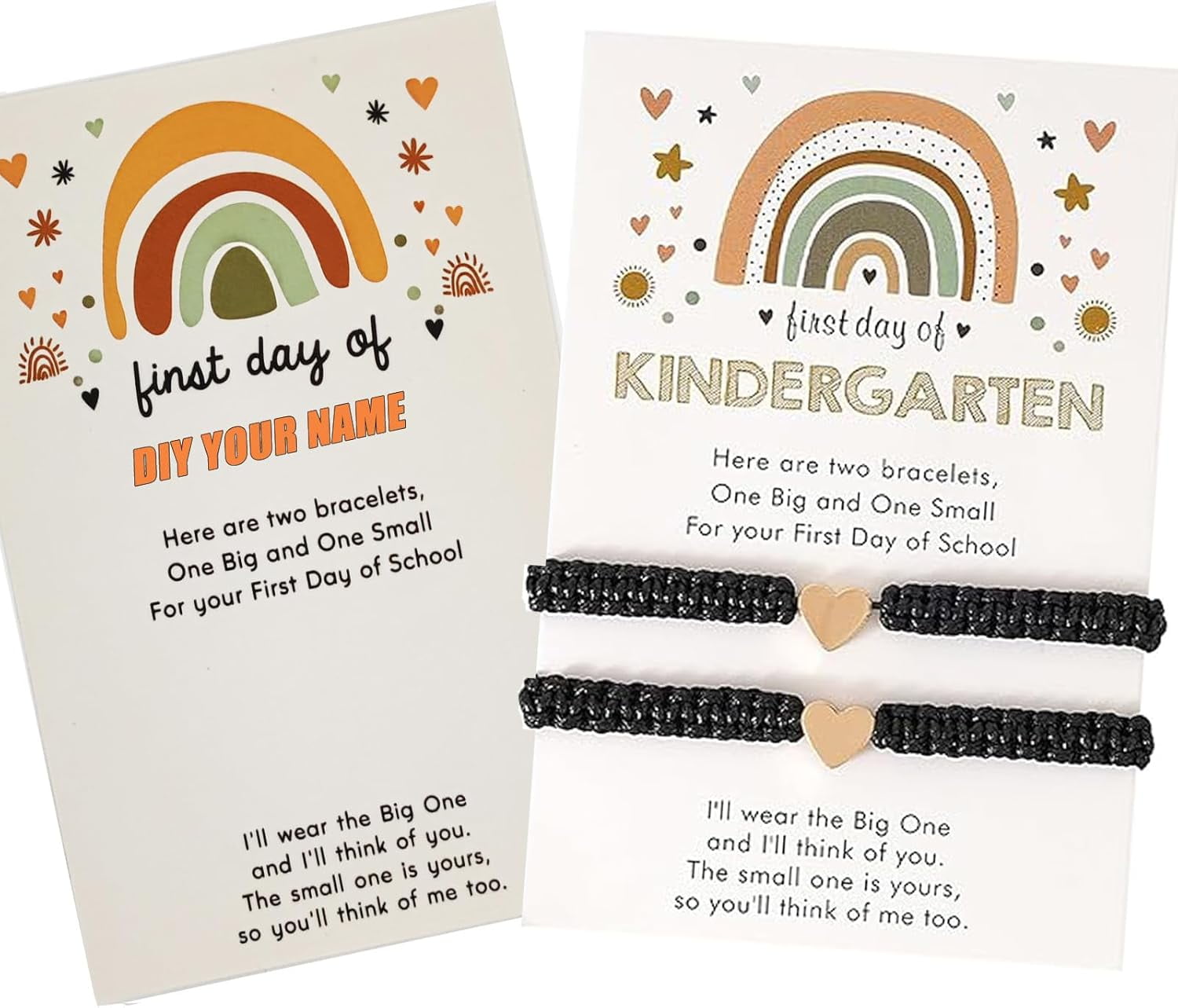 First Day of Kindergarten Bracelets for Mommy and Me Back To School ...