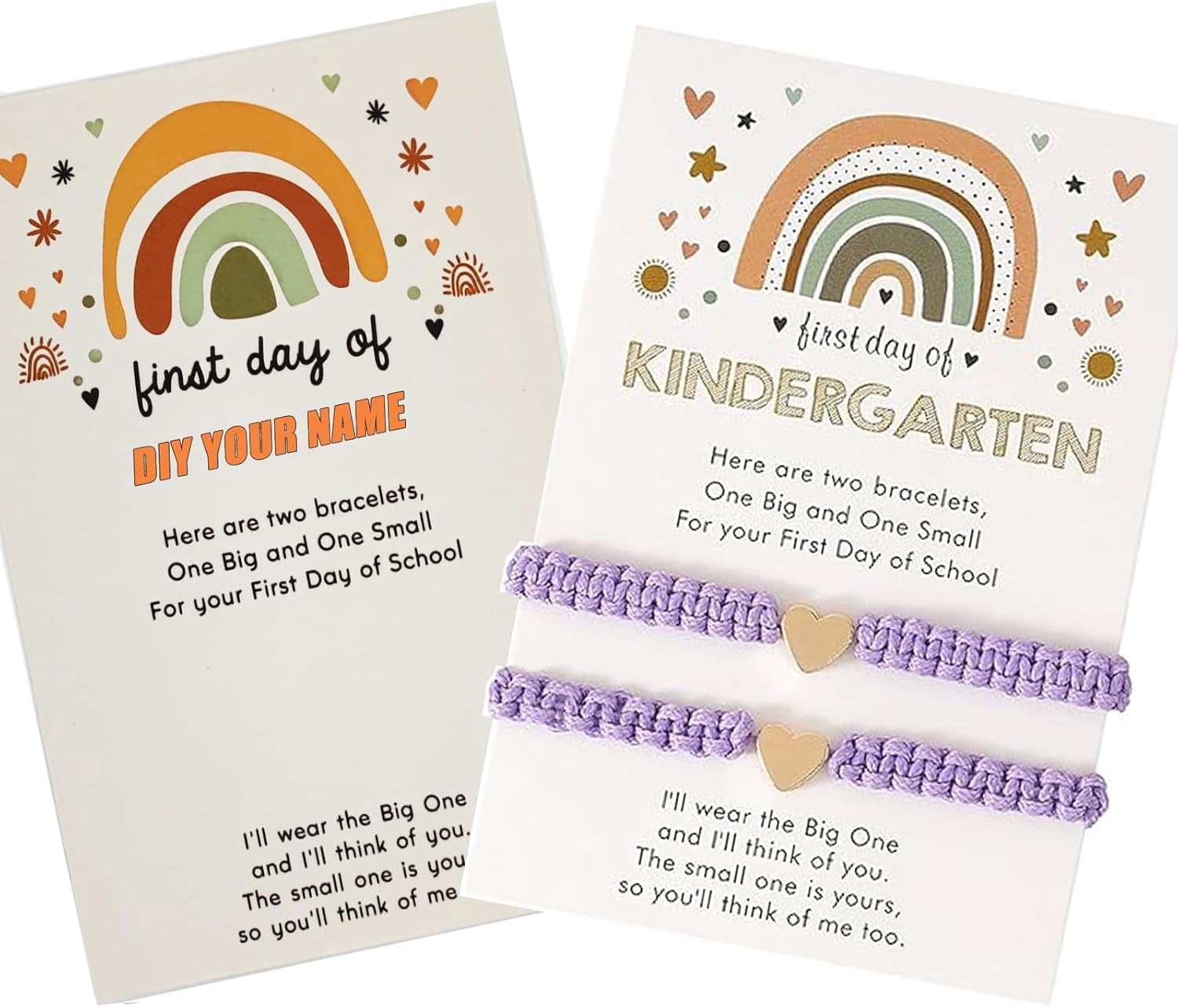 First Day of Kindergarten Bracelets for Mommy and Me Back To School ...