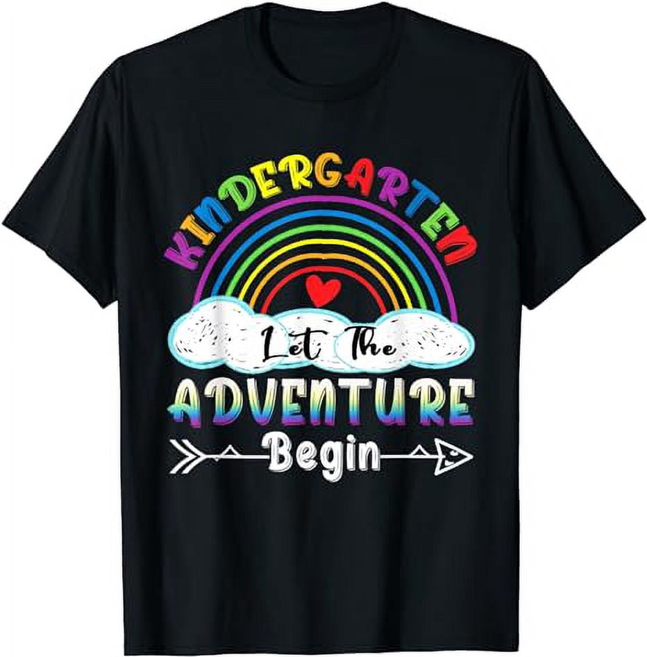 First Day Of Kindergarten 1st Day Let The Adventure Begin T-Shirt ...