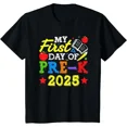 First Day Of Pre-K 2025 Student Teacher Graphic Design Unisex T-Shirt ...