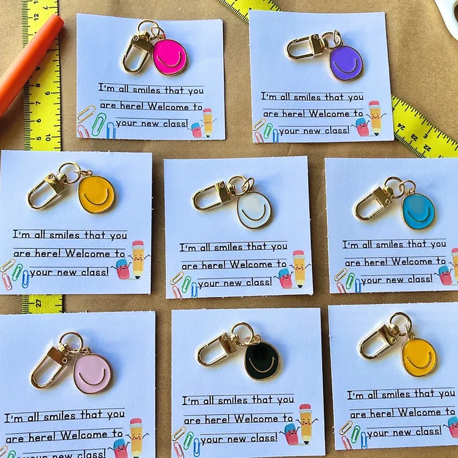 First Day Of School Gifts For Students Variety Pack Of Keychains For ...