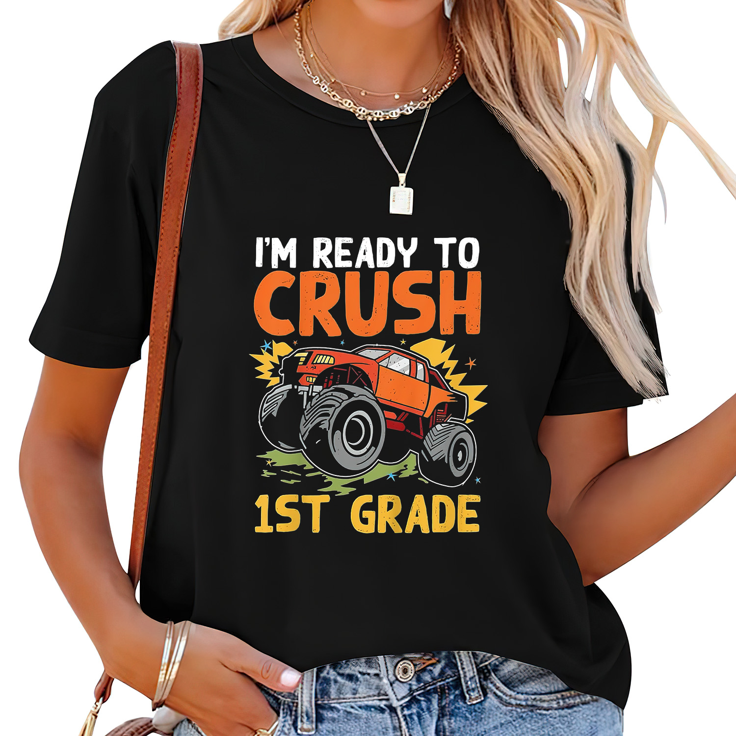 First Day Of School I'M Ready To Crush 1St Grade Short Sleeve T-Shirts ...