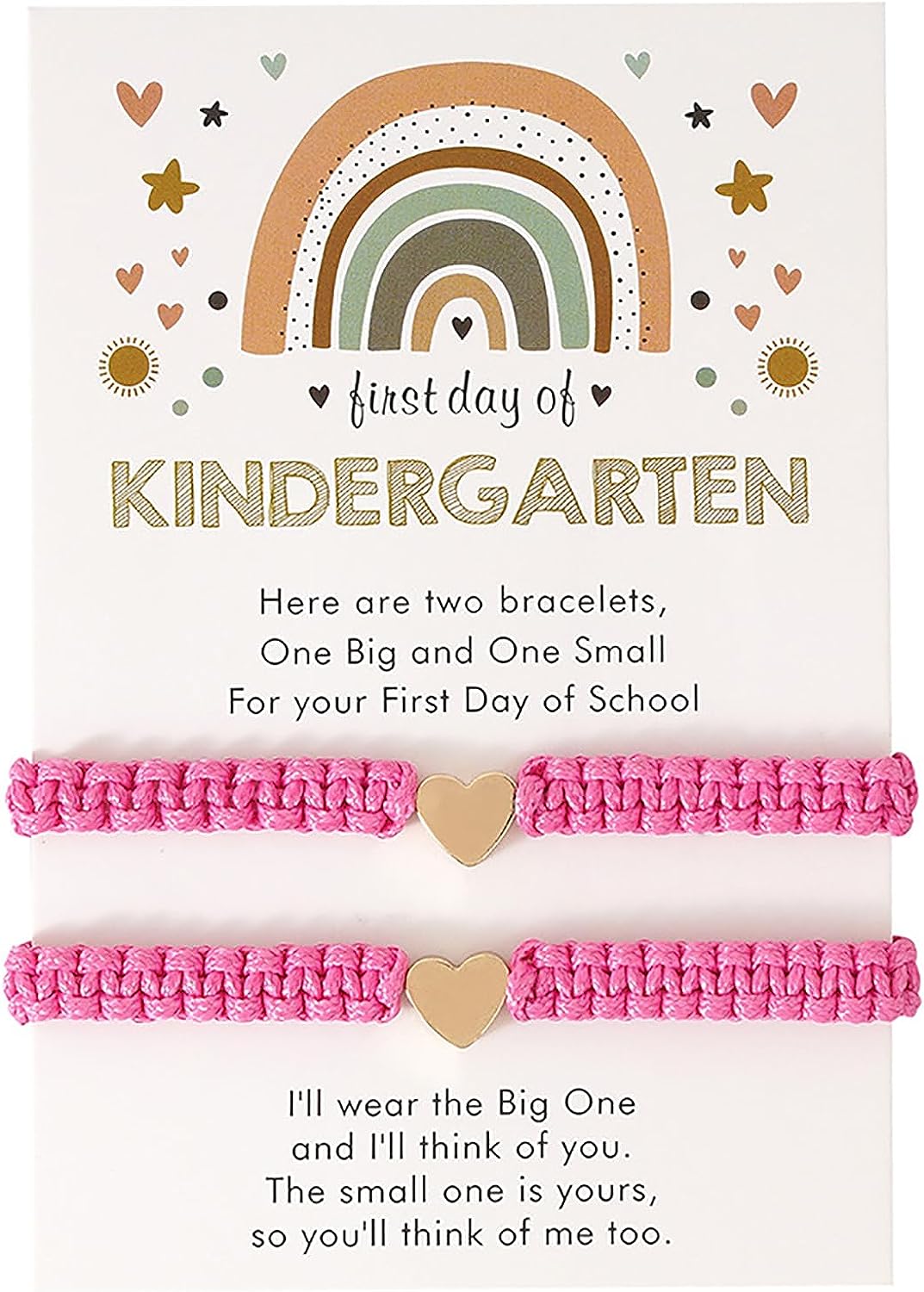 First Day of School Bracelets for Mom and Daughter,Back to School ...