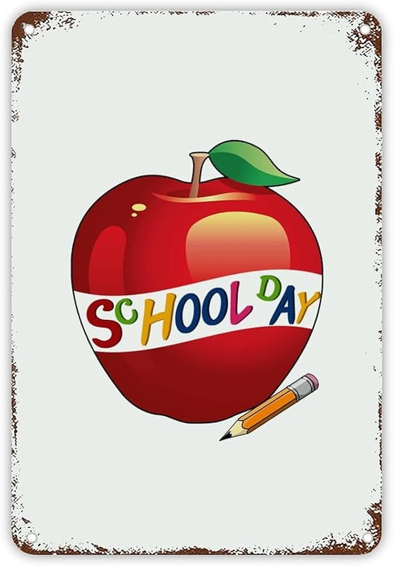 First Day of School Metal Sign yellow School Bus Signs Welcome Back to ...