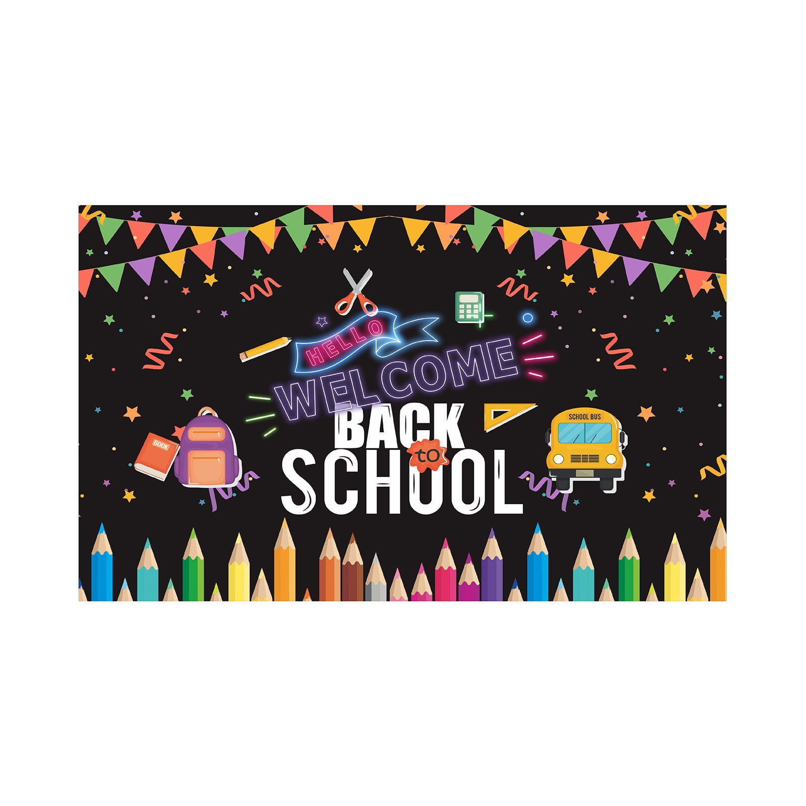 First Day of School Photography Backdrop Back to School Party ...