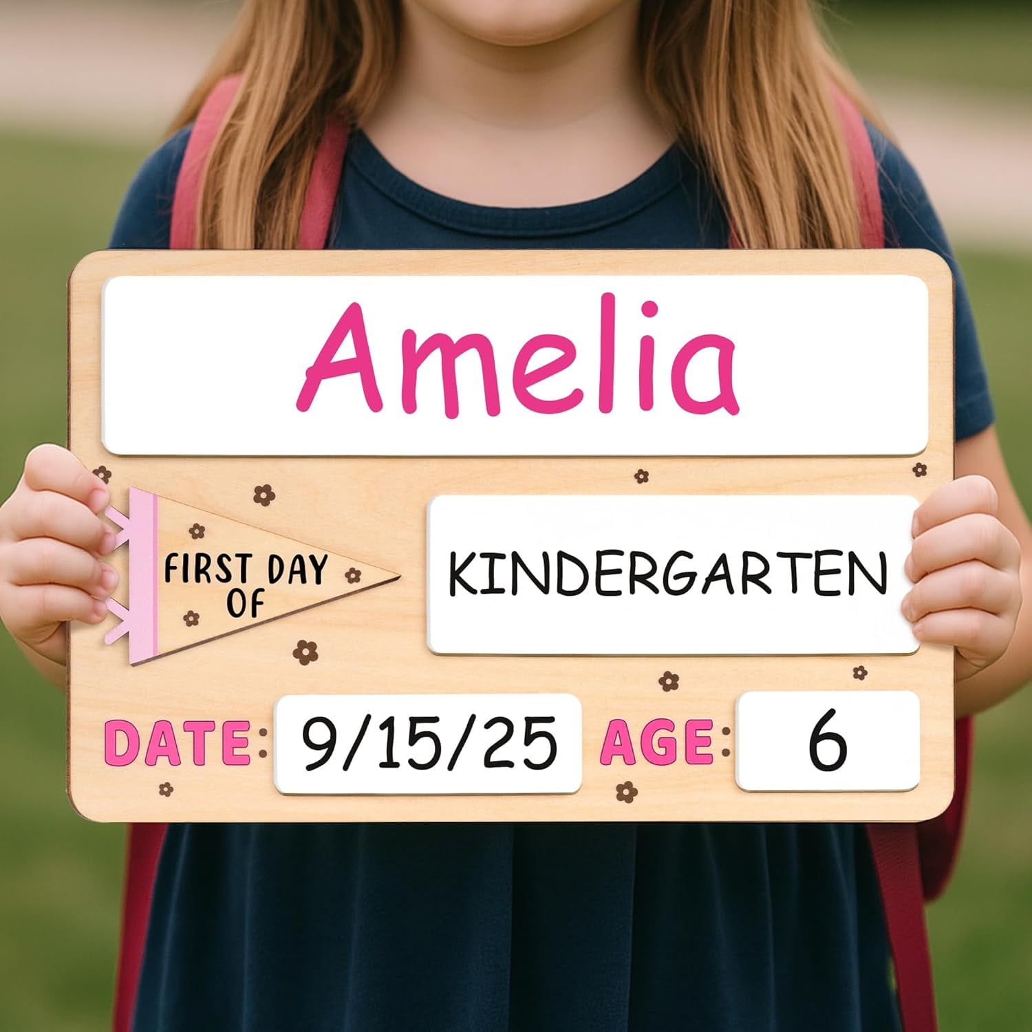 My First Day of School Sign 12"x10", First and Last Day of School Board ...