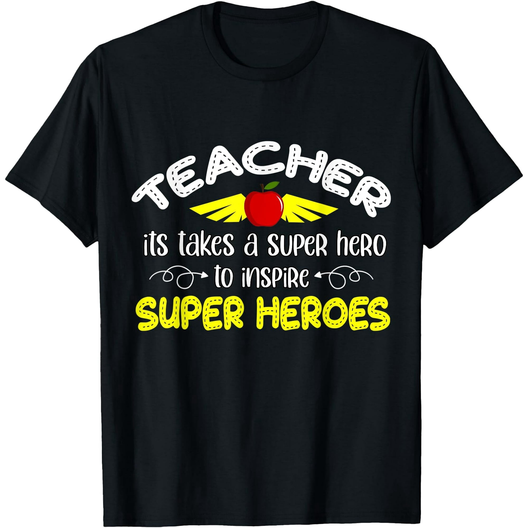 First Day School SuperHero Inspire Super Heros Teacher Women T-Shirt ...