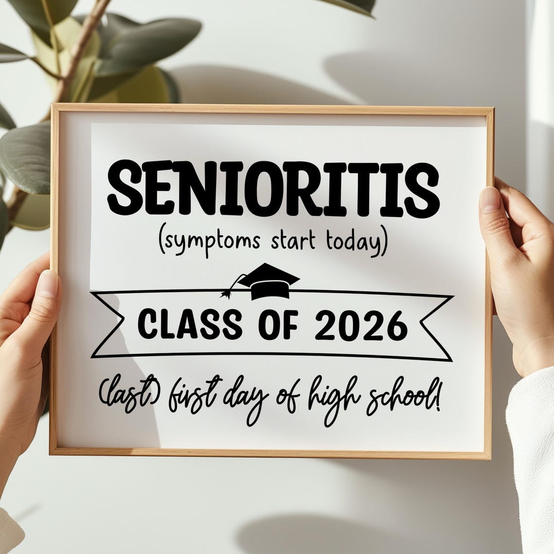 First Day Of Senior Year Class Of 2026, First Day Of 12Th Grade Sign ...