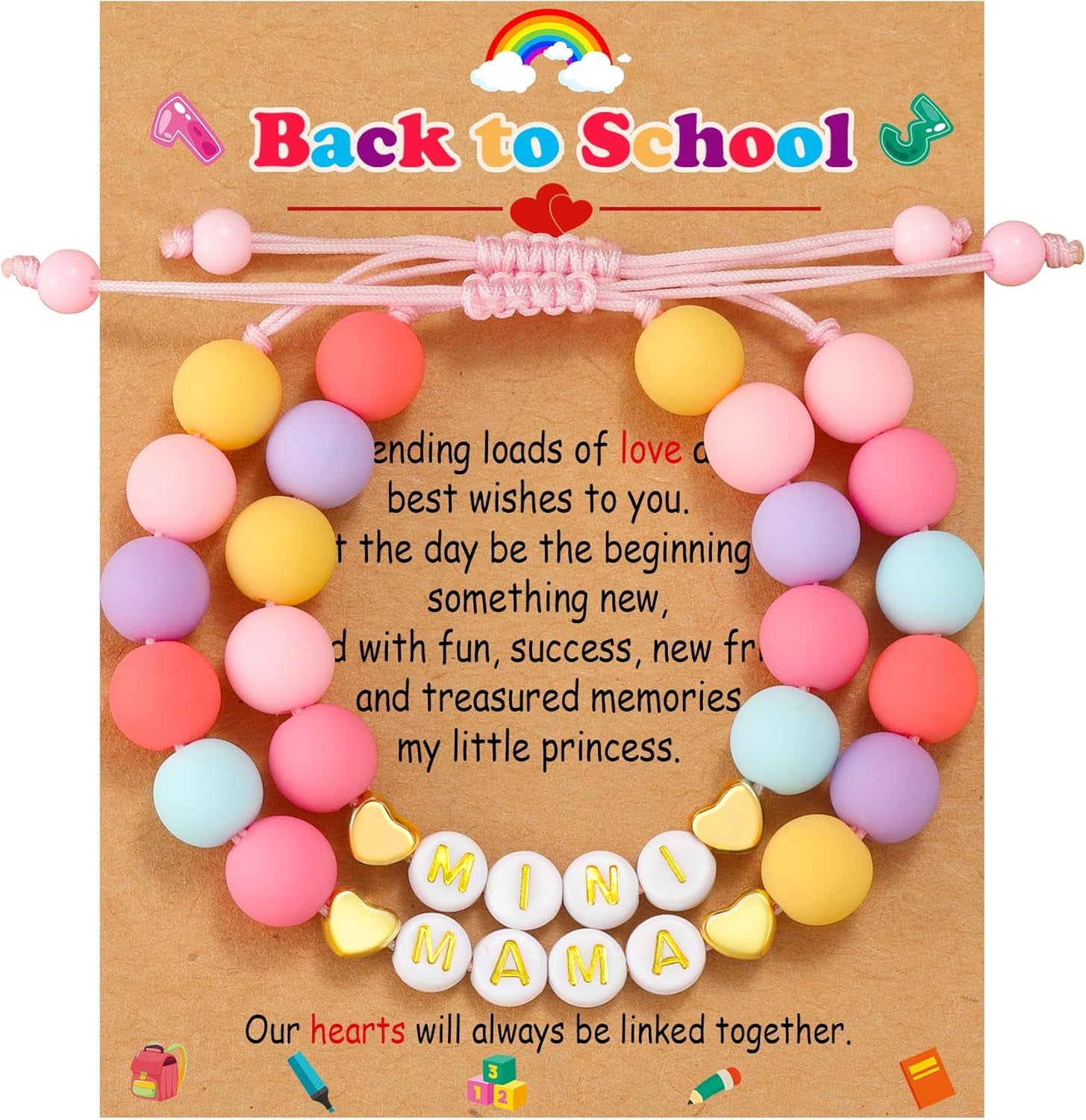 First Day of Preschool/Kindergarten/1st Grade/2nd Grade Bracelets ...