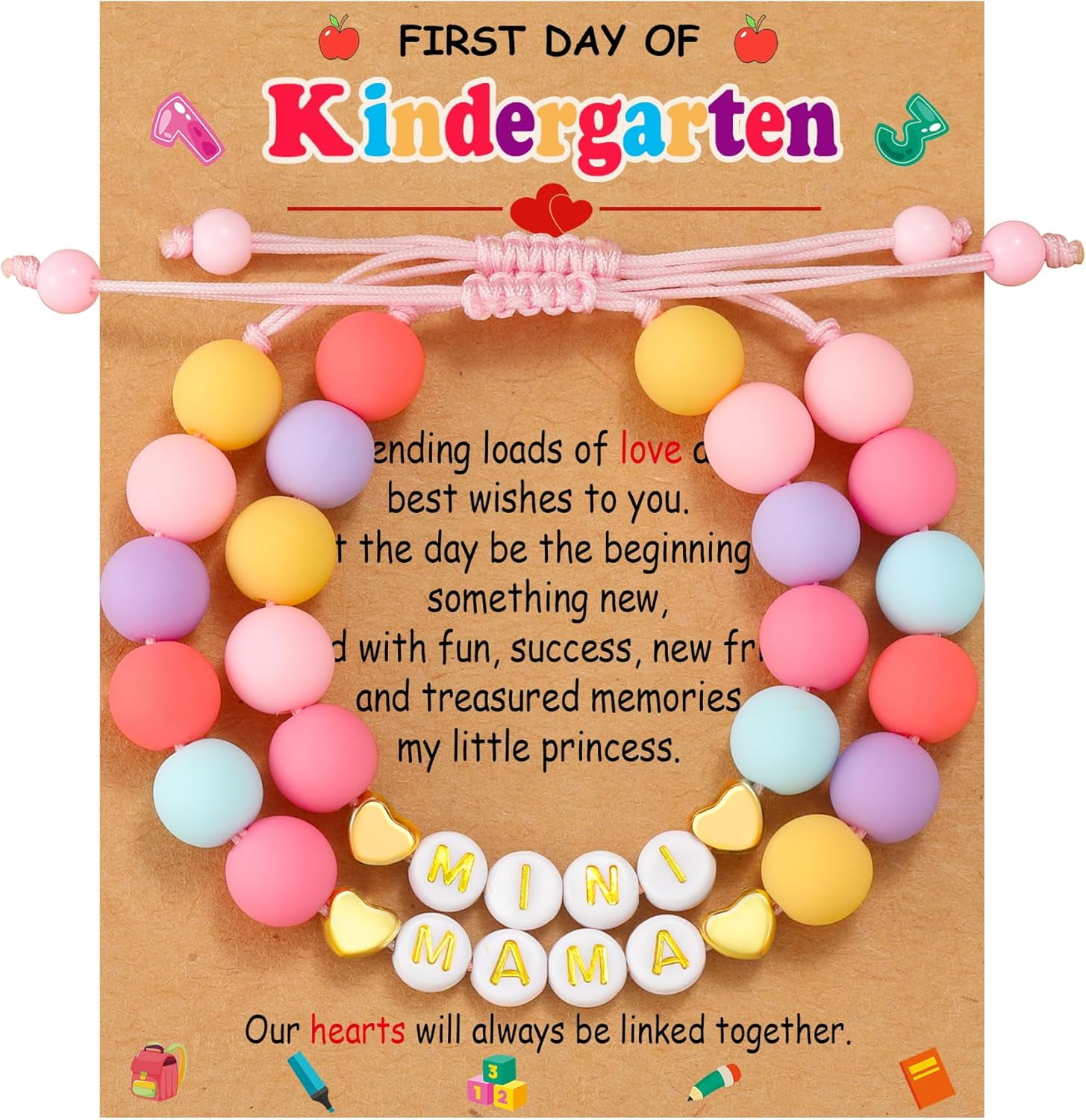 First Day of Preschool/Kindergarten/1st Grade/2nd Grade Bracelets ...