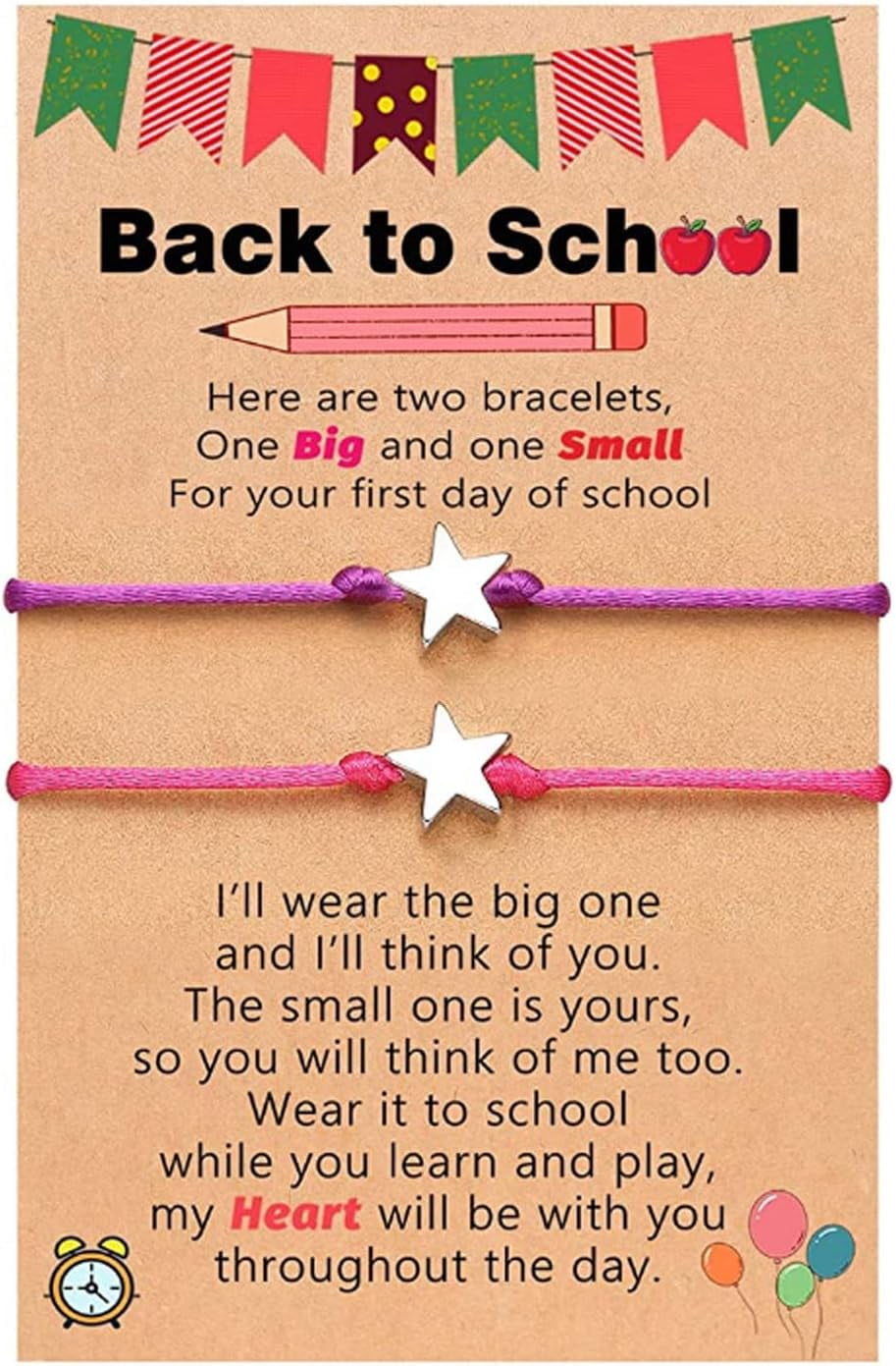 First Day of School Bracelet Back to School Bracelet Mommy and Me ...