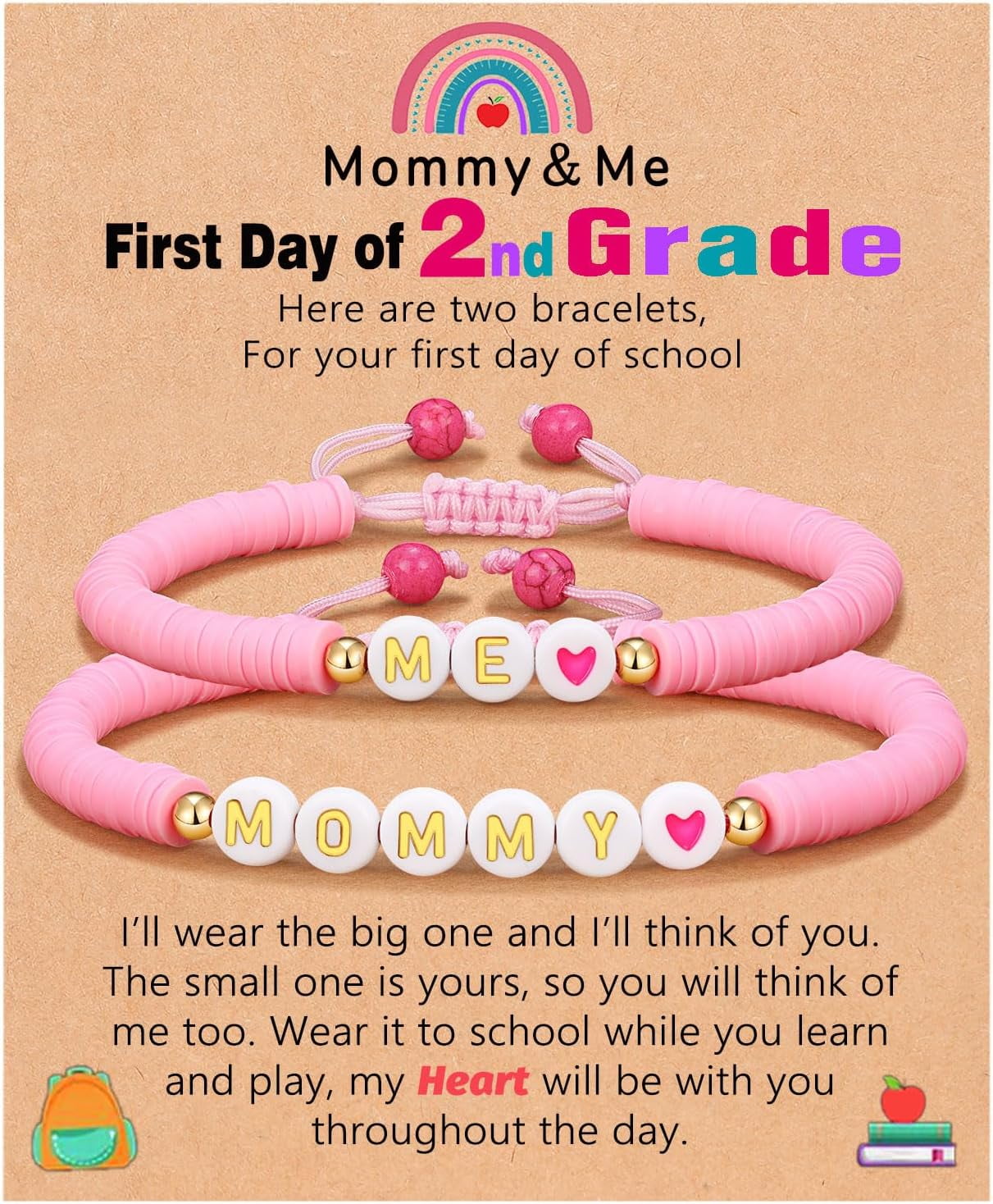 First Day of School Gifts for Mom and Daughter Mommy and Me Back to ...