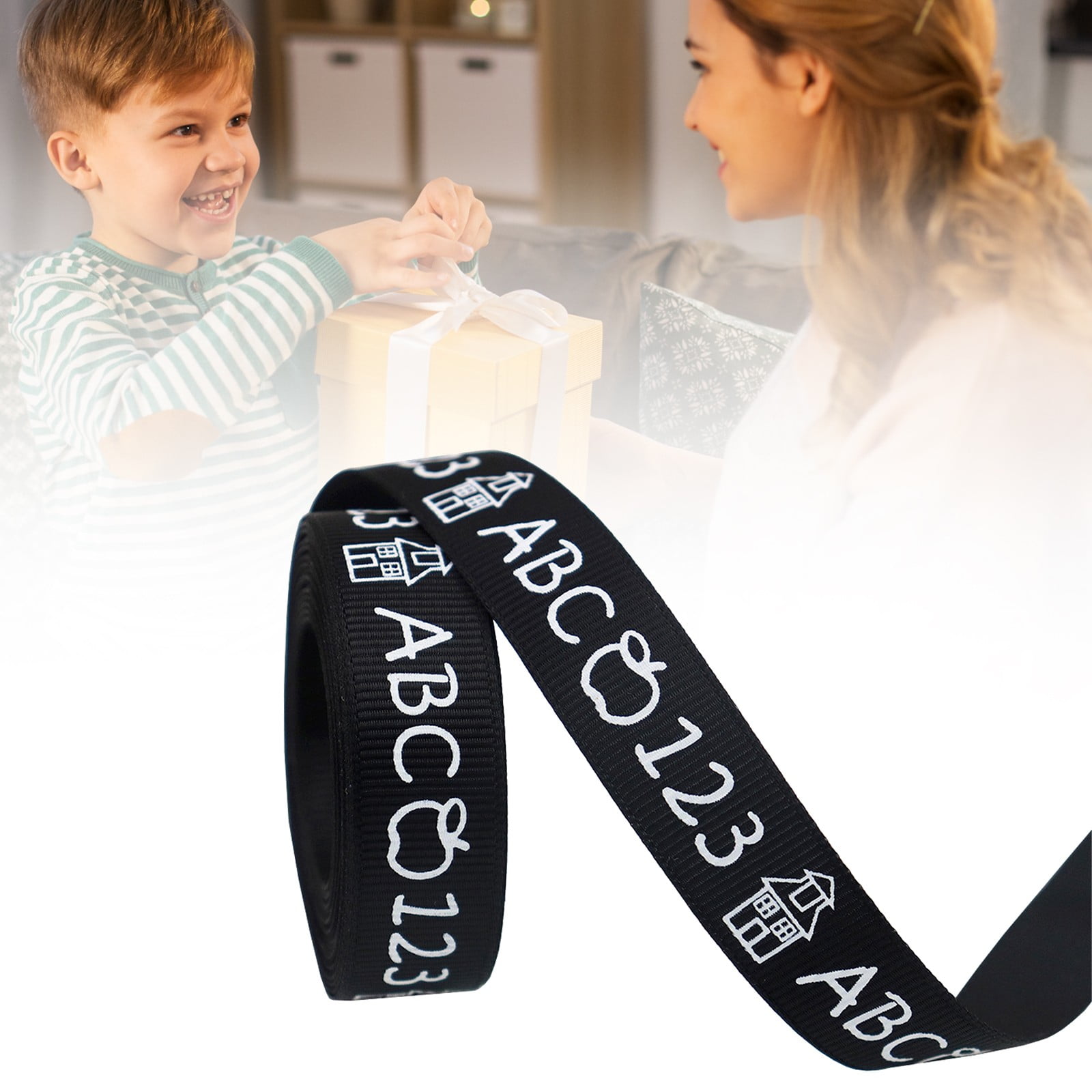 First Day of School Grosgrain Ribbon 10m | Pencil Apple School Theme ...