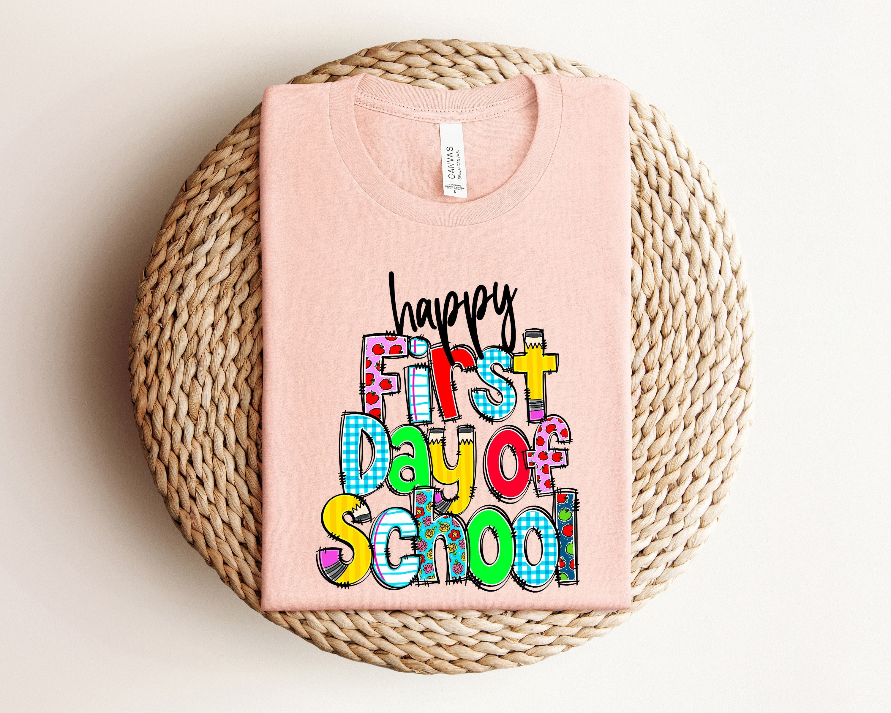 First Day of School Shirt, Happy First Day of School Shirt, Teacher ...