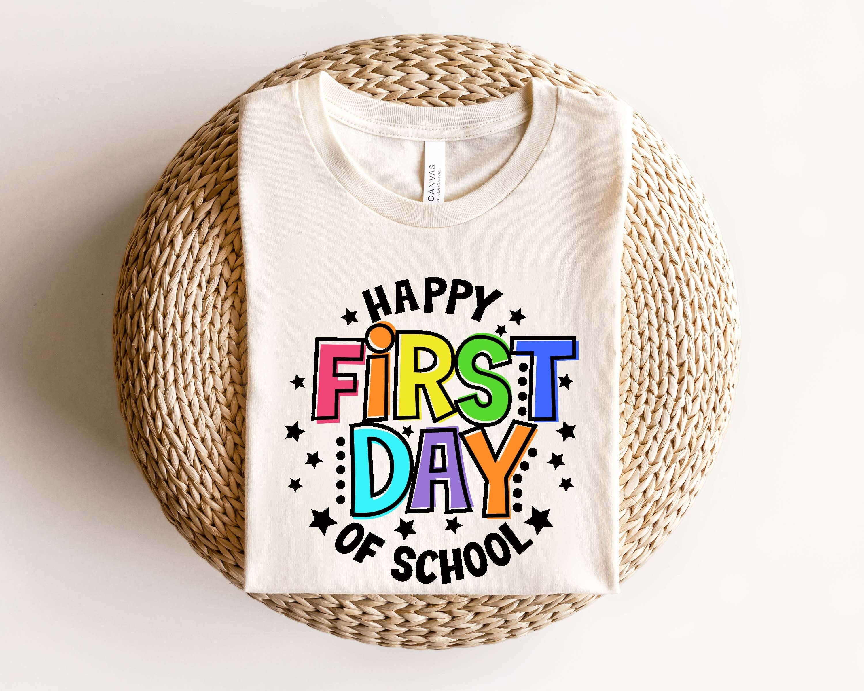First Day of School Shirt - Happy First Day of School Shirt - Teacher ...