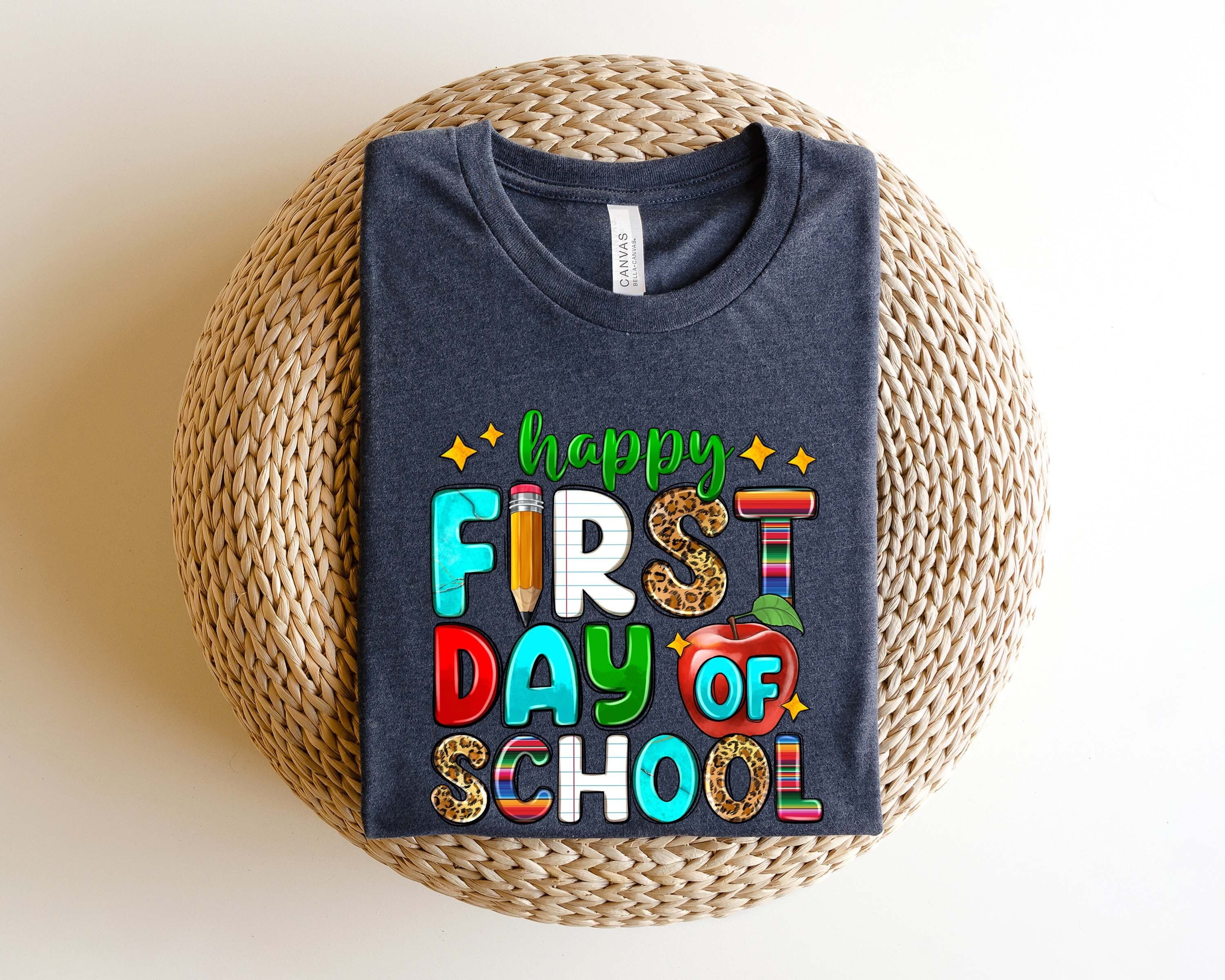 First Day of School Shirt - Happy First Day of School Shirt - Teacher ...