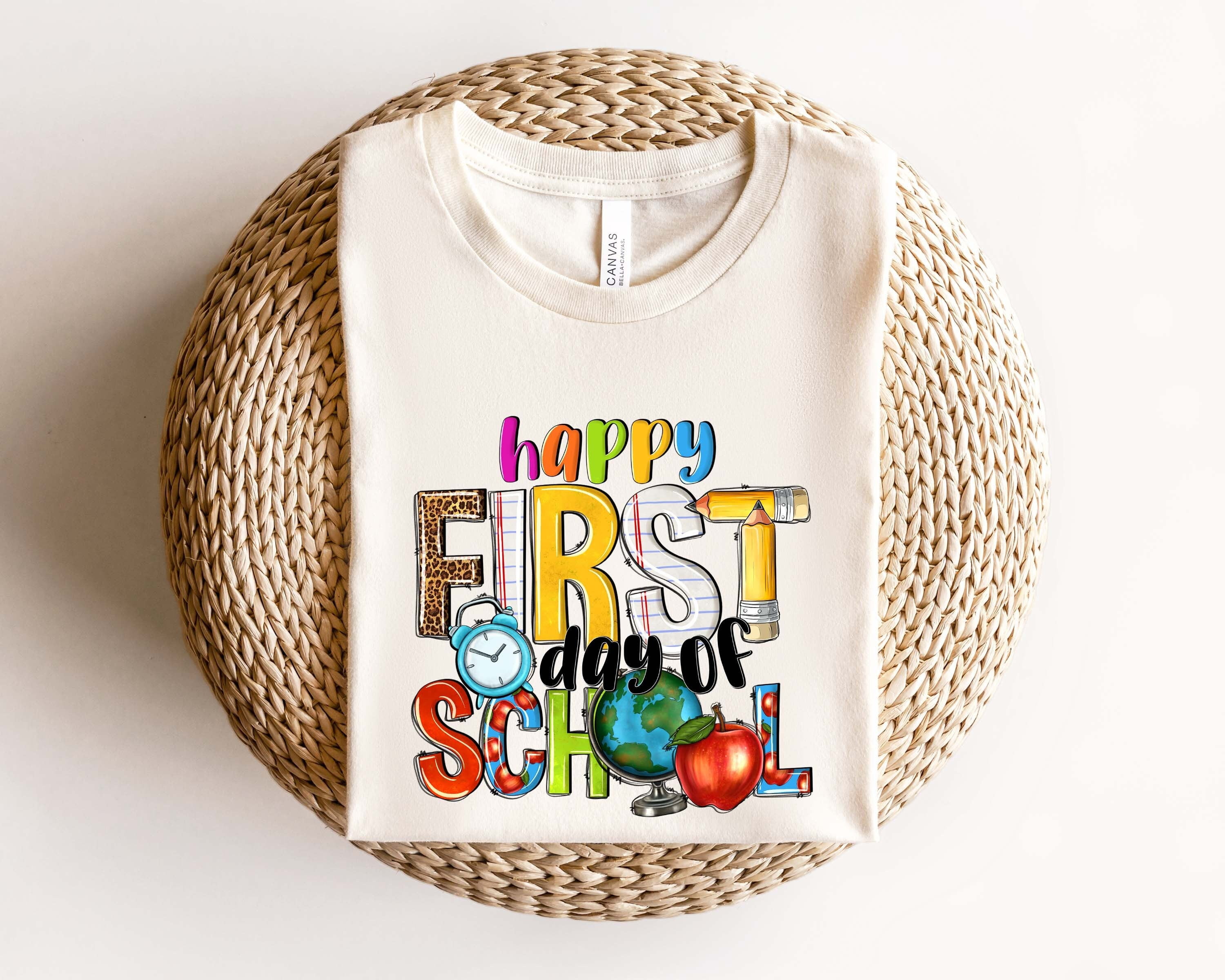 First Day of School Shirt - Happy First Day of School Shirt - Teacher ...
