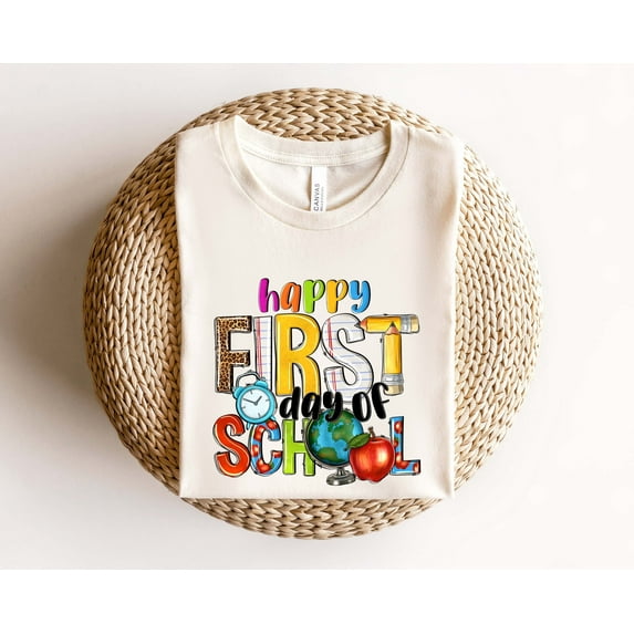 First Day of School Shirt - Happy First Day of School Shirt - Teacher ...