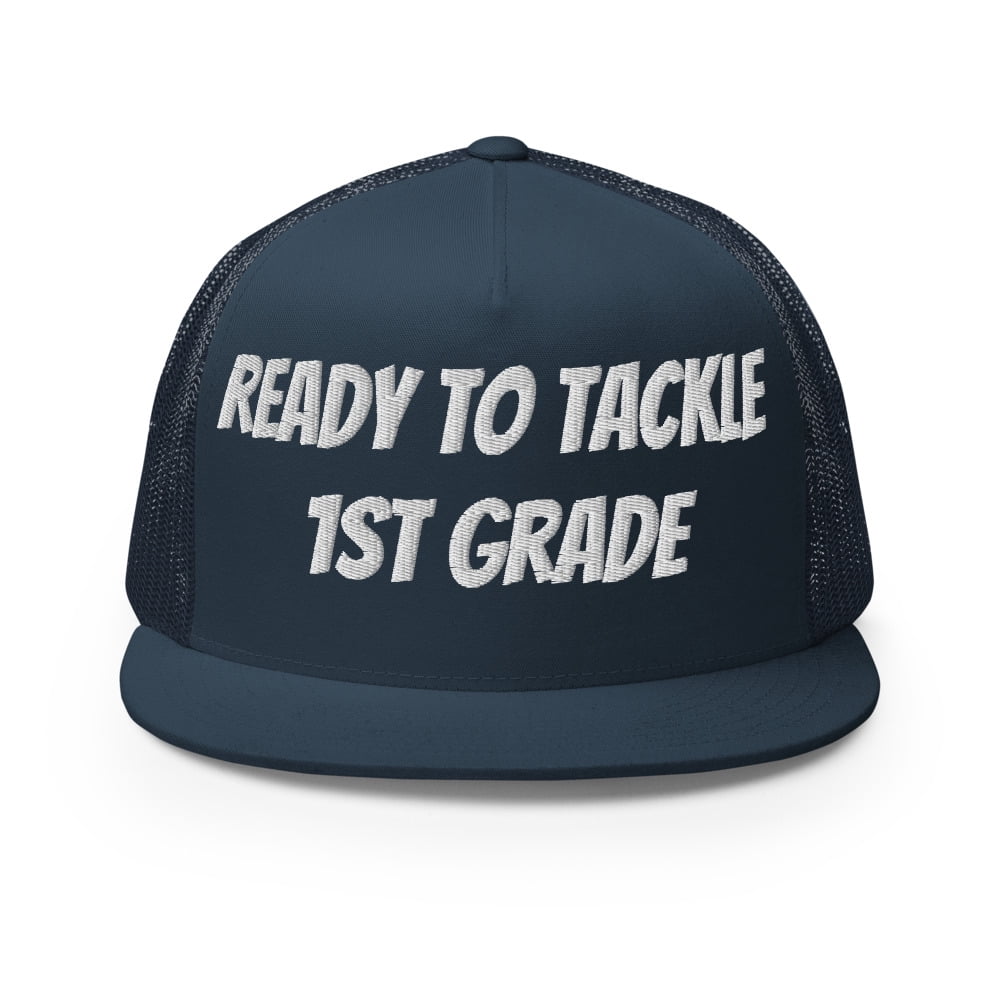 First Day of School Trucker Cap, Ready to Tackle First 1st Grade Back ...