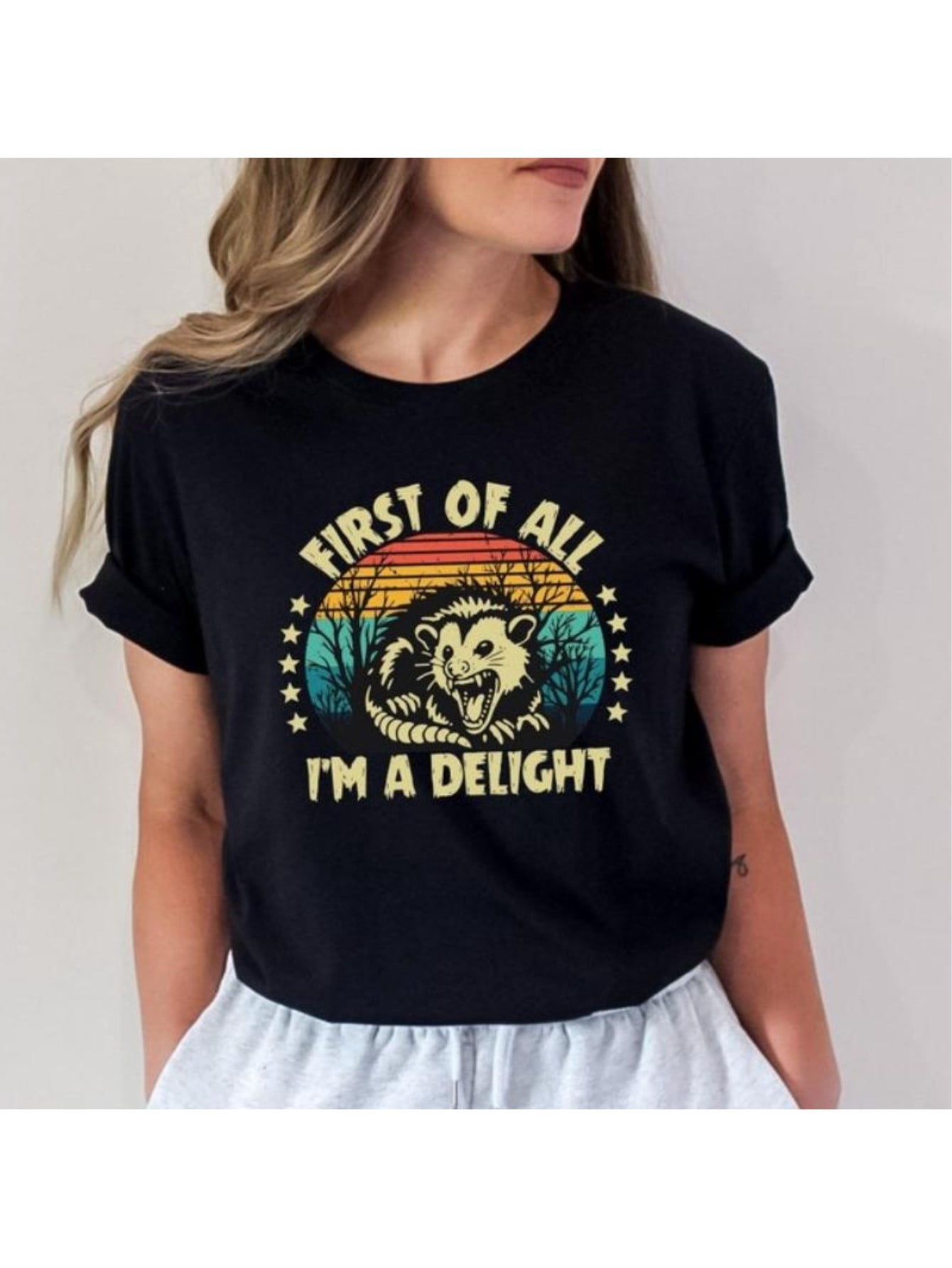 First Of All I'm A Delight Sarcastic Shirt, Cute Sarcastic, Sarcastic ...