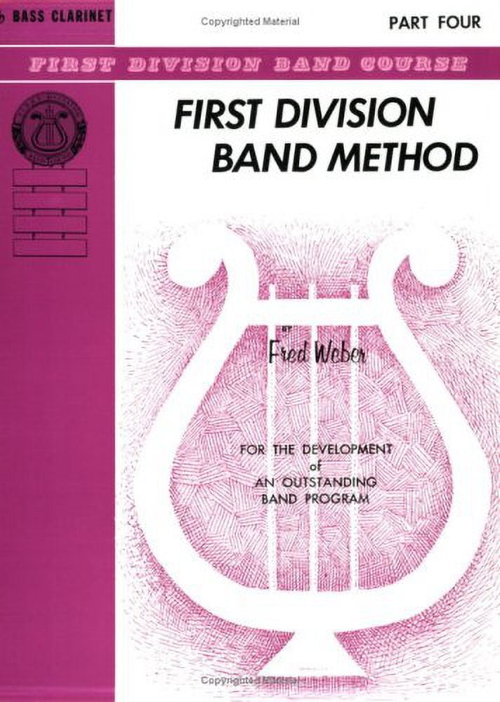 First Division Band Method, Part 4: B-flat Bass Clarinet - Walmart.com