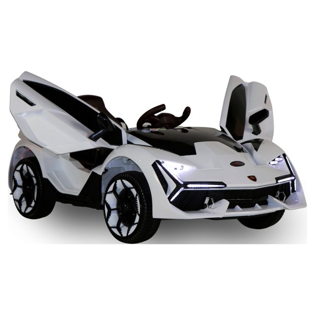 First Drive Lambo Concept - 12v Power Wheels Dual Motor Kids Car, White ...