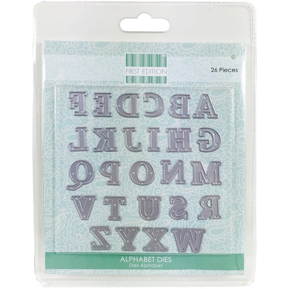 First Edition Dies, 26pk, Serif Alphabet - Walmart.com