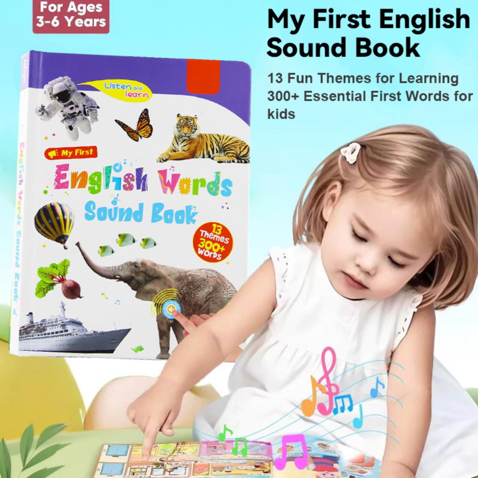 My First English Sound Toy – 470+ Words, 21 Themes, Fun Word Game ...